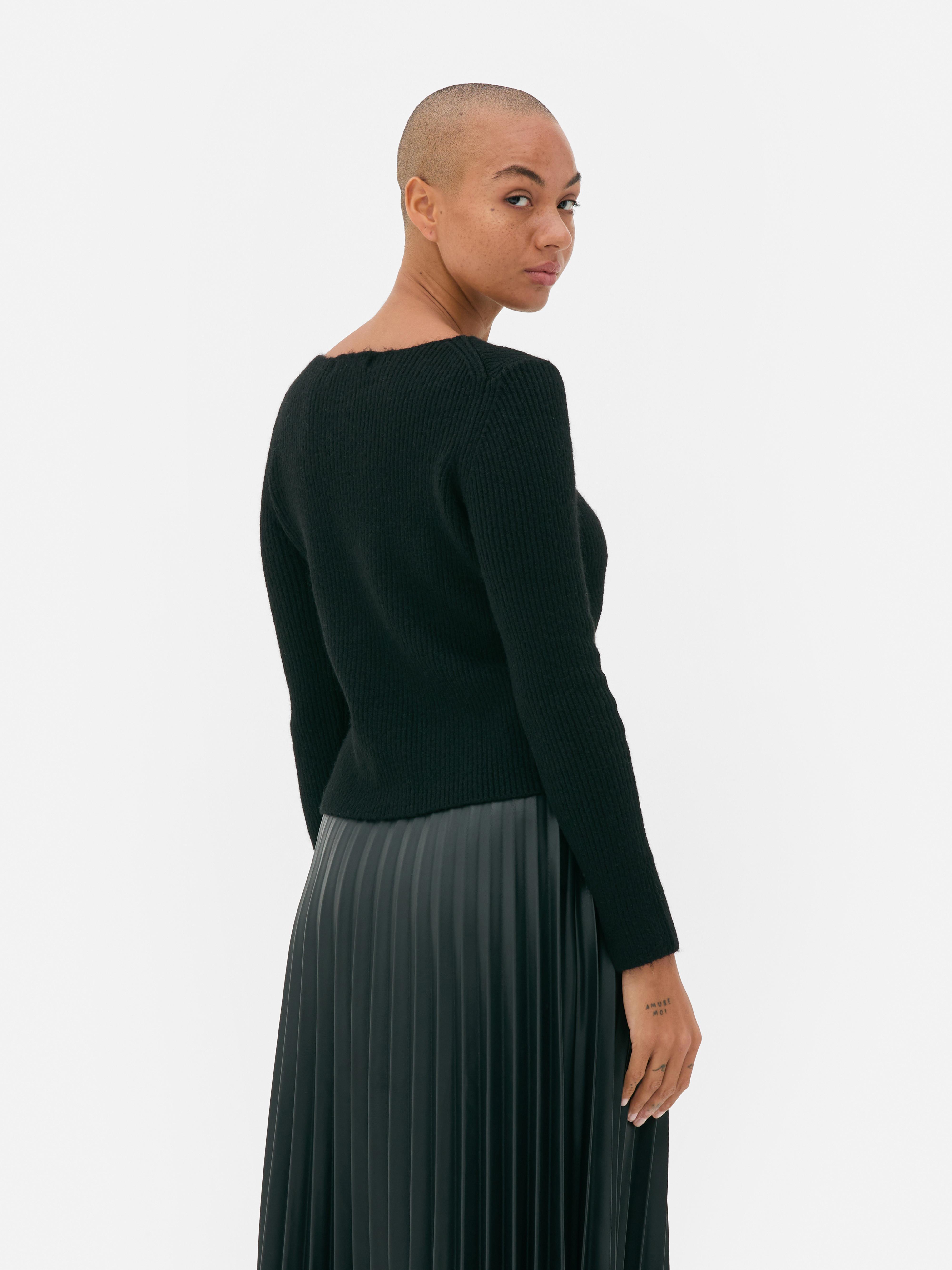 Slash neck jumper store