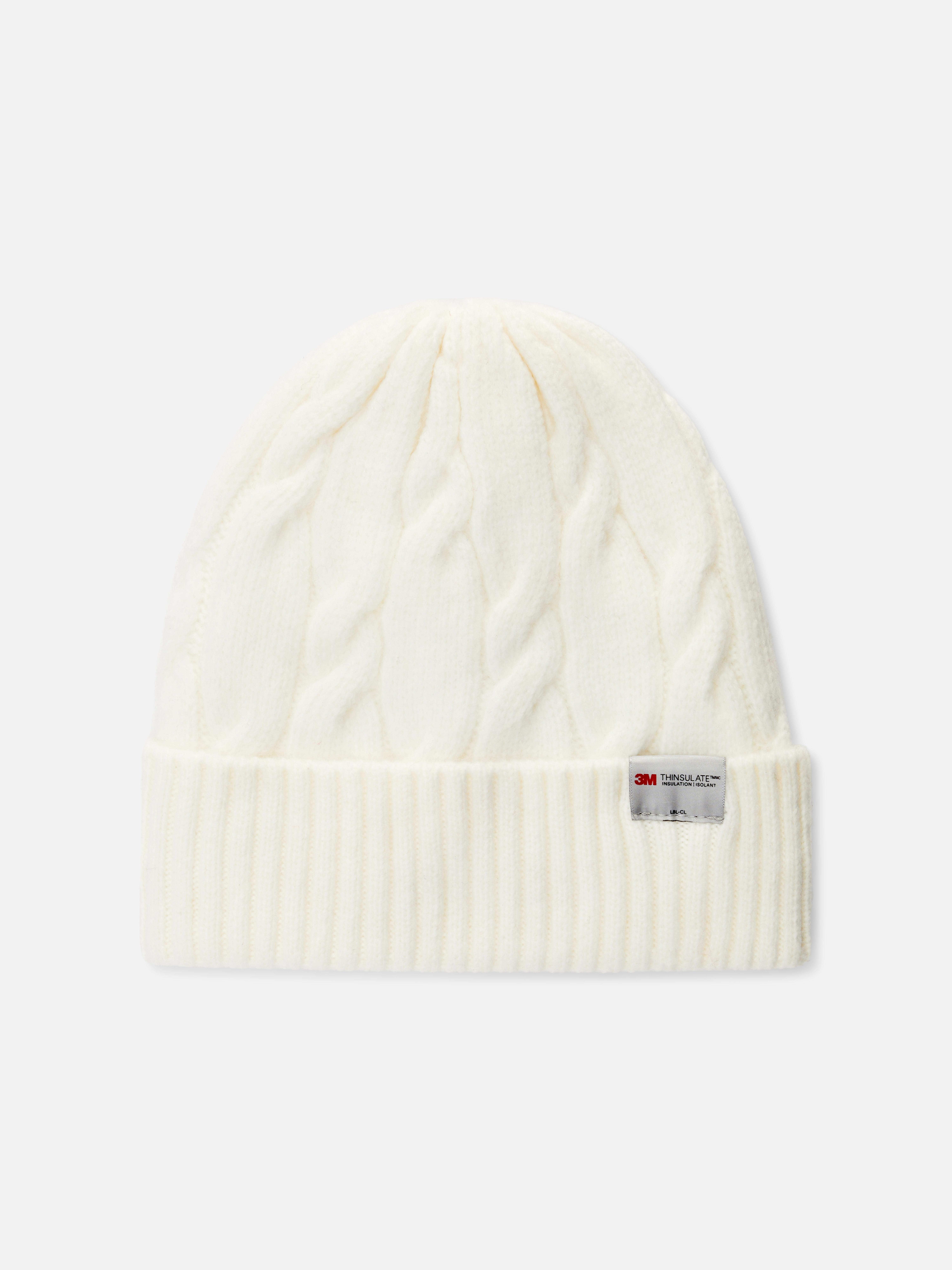 Bonnet en maille torsadée Thinsulate - Ivoire - Femme | Primark