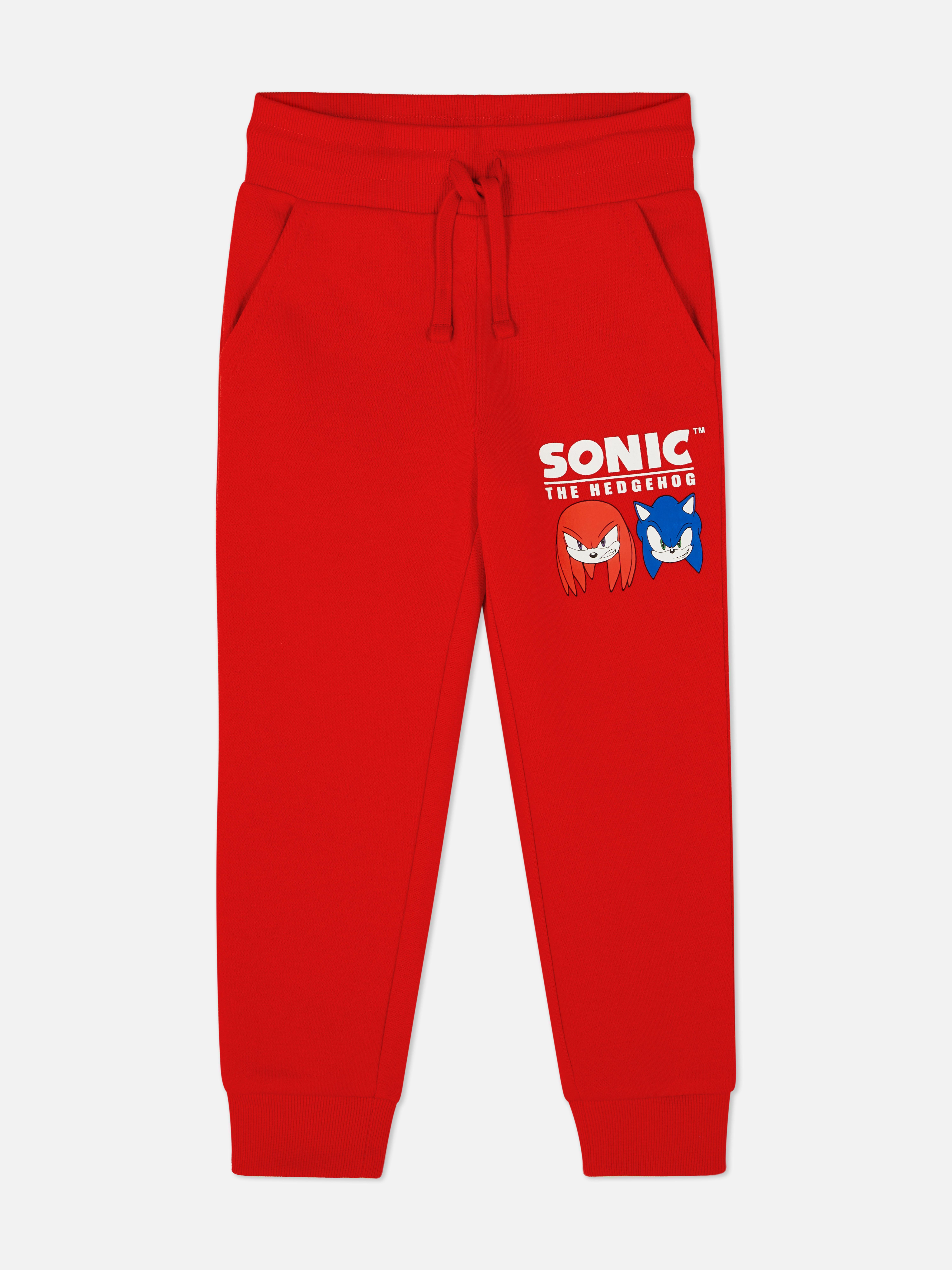 Pantaloni casual cu imprimeu Sonic The Hedgehog - Roșu - Băieți | Primark