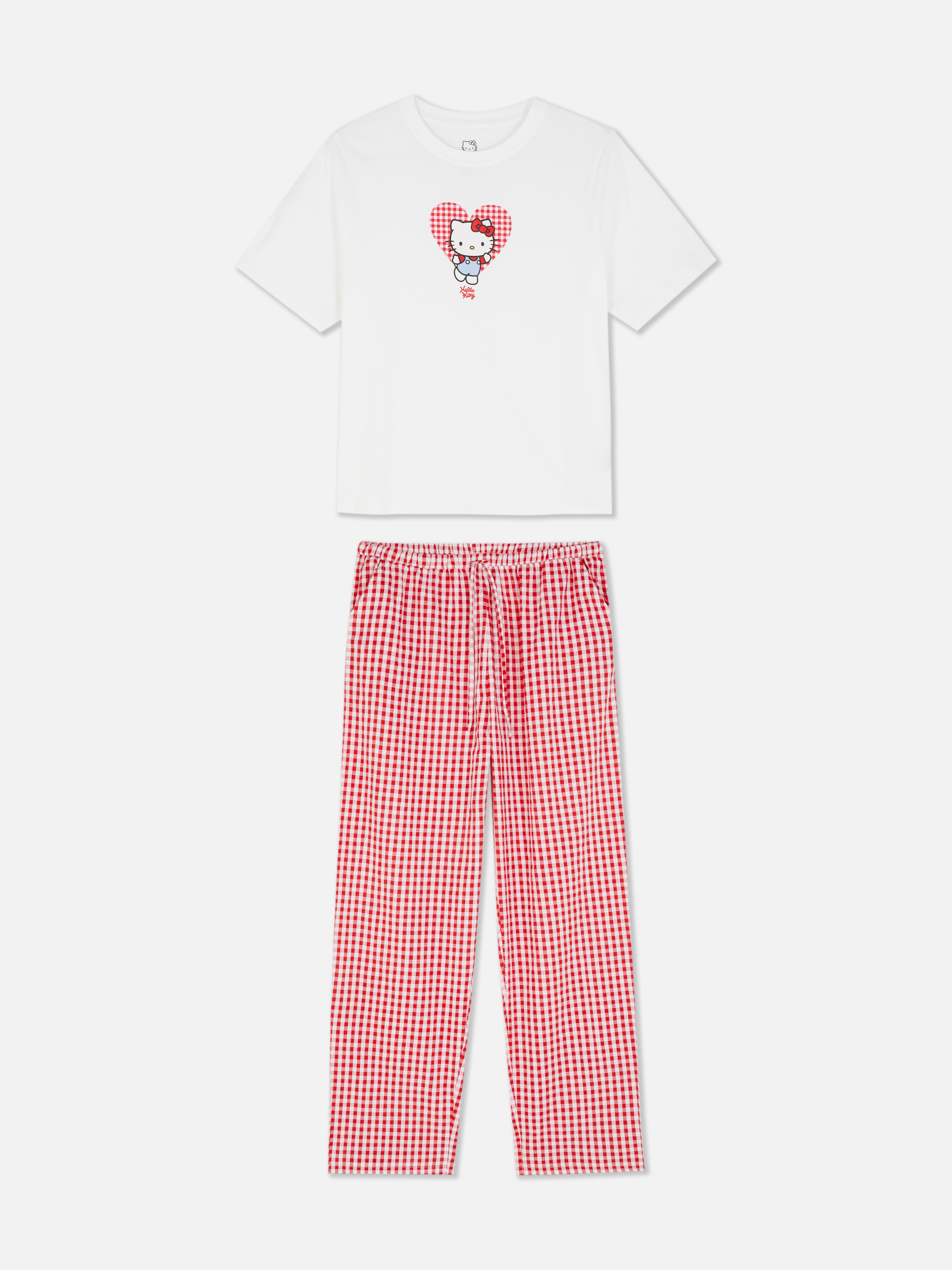 Womens Red Hello Kitty Character Pyjamas | Primark Womens Red Hello Kitty Character Pyjamas | Primark