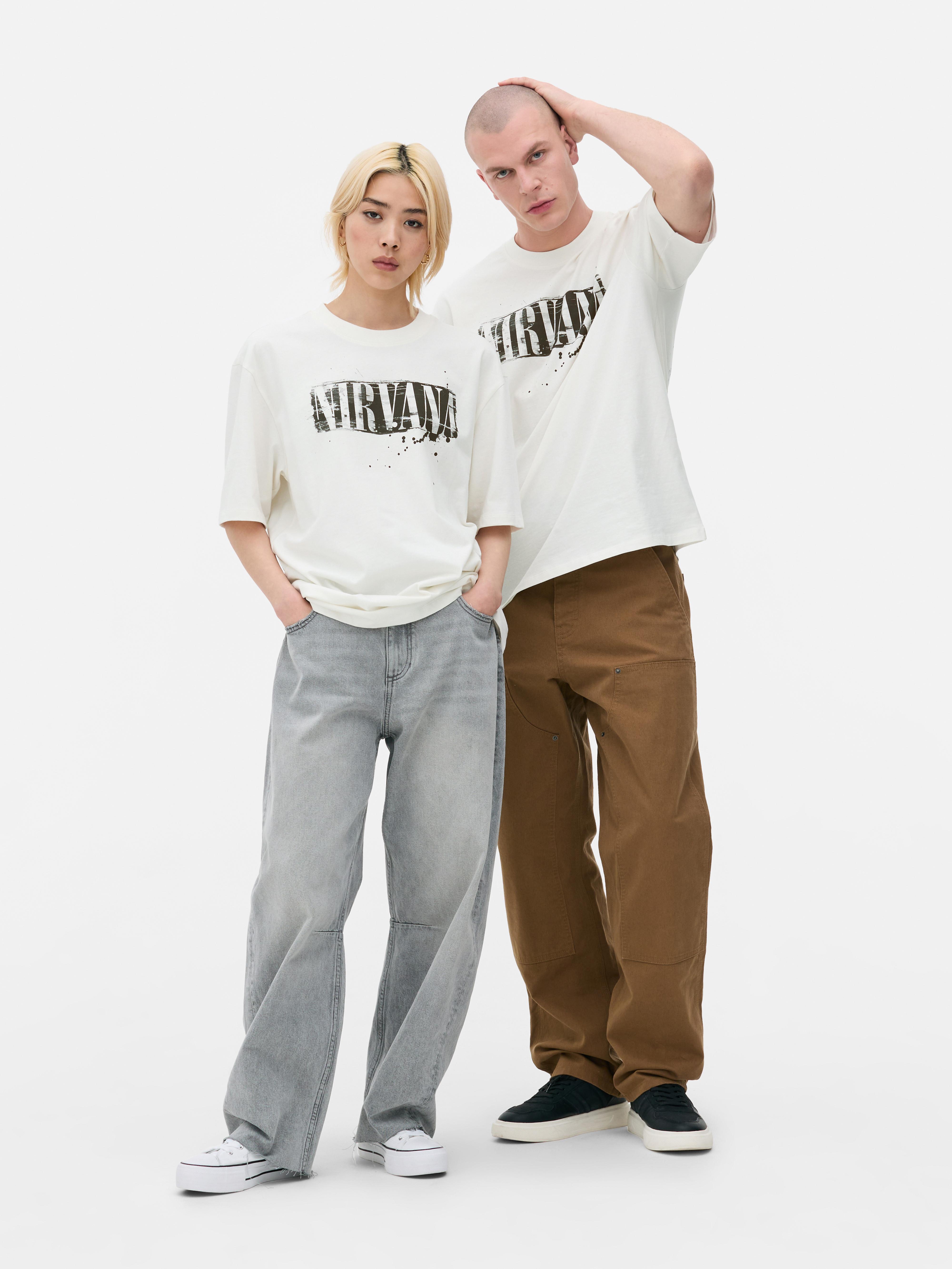 Women's Ecru Nirvana Logo Graphic T-Shirt | Penneys