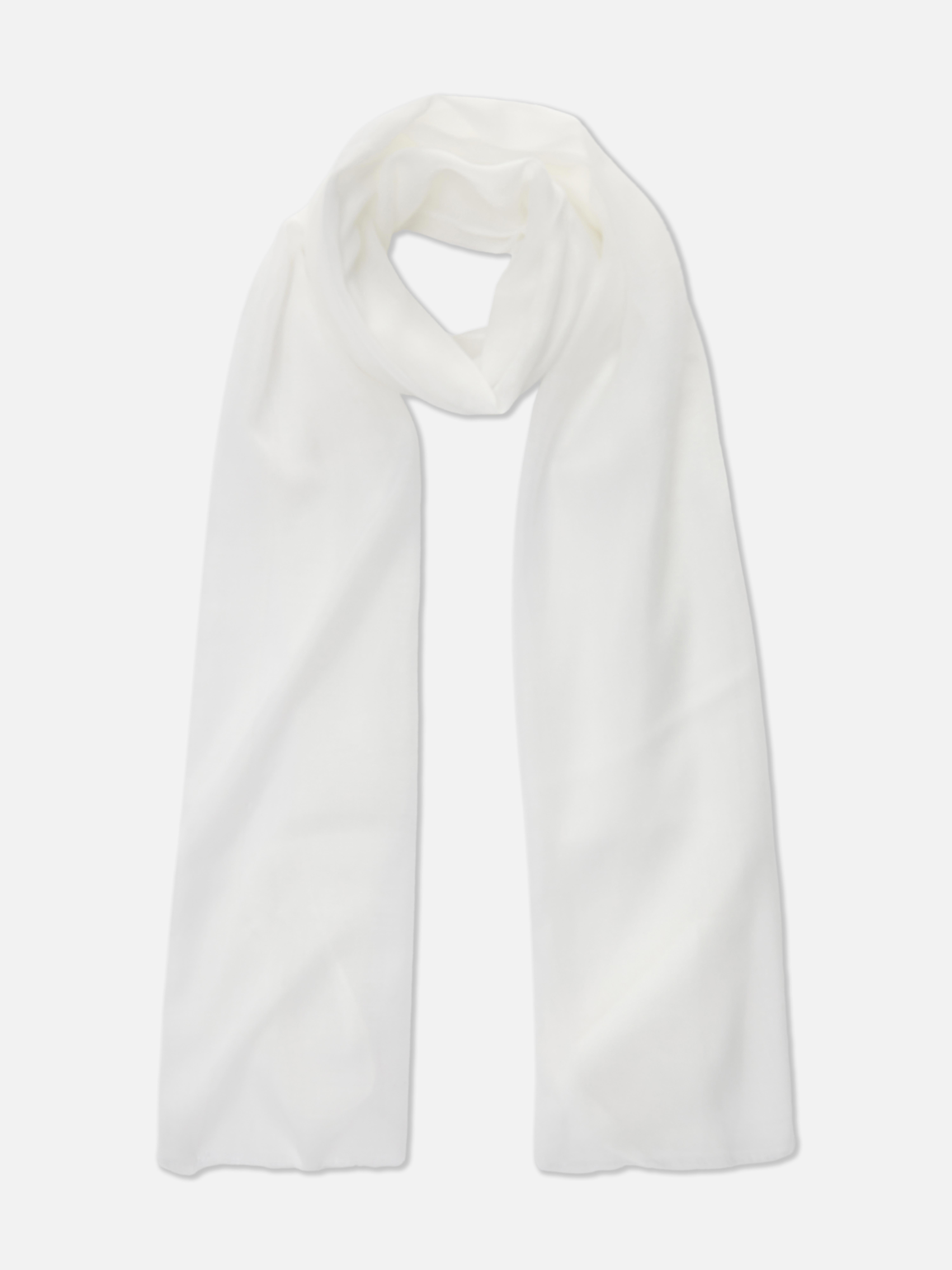 Bufanda básica ligera con flecos - Color crema - Mujer | Primark Bufanda básica ligera con flecos - Color crema - Mujer | Primark