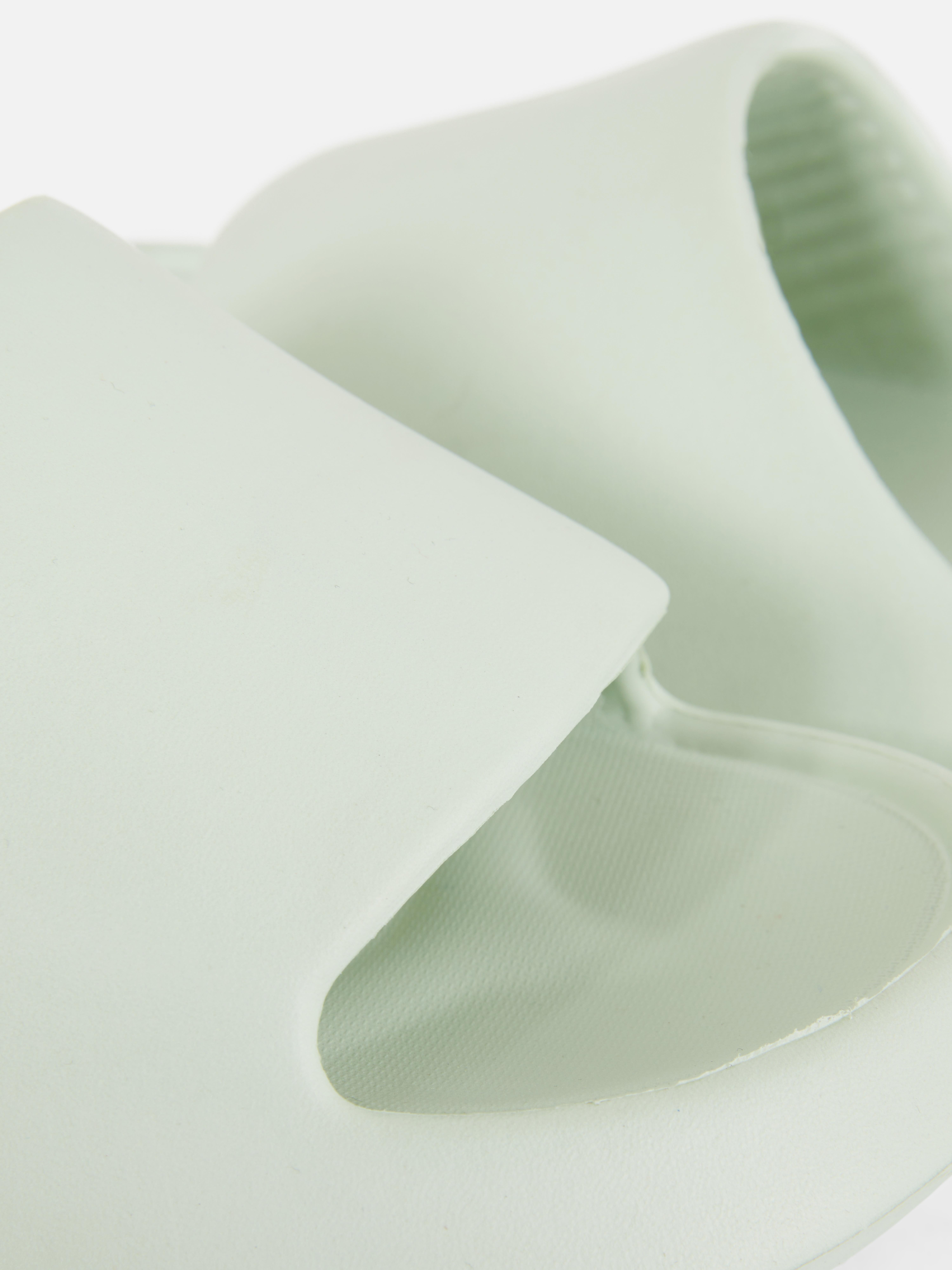 Women's Light Green Seamless Pool Slides | Primark