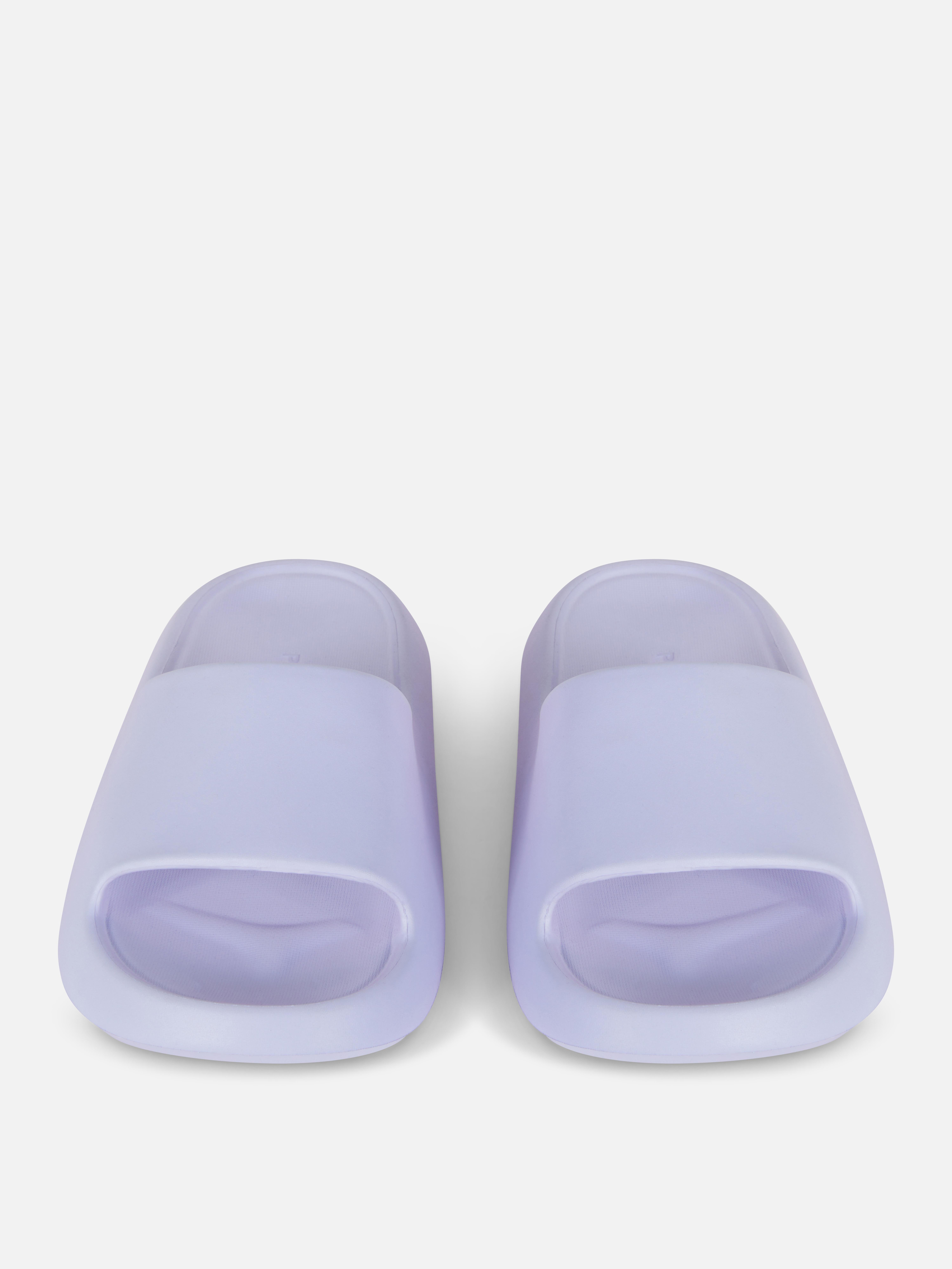 Women's Lilac Seamless Pool Slides | Primark