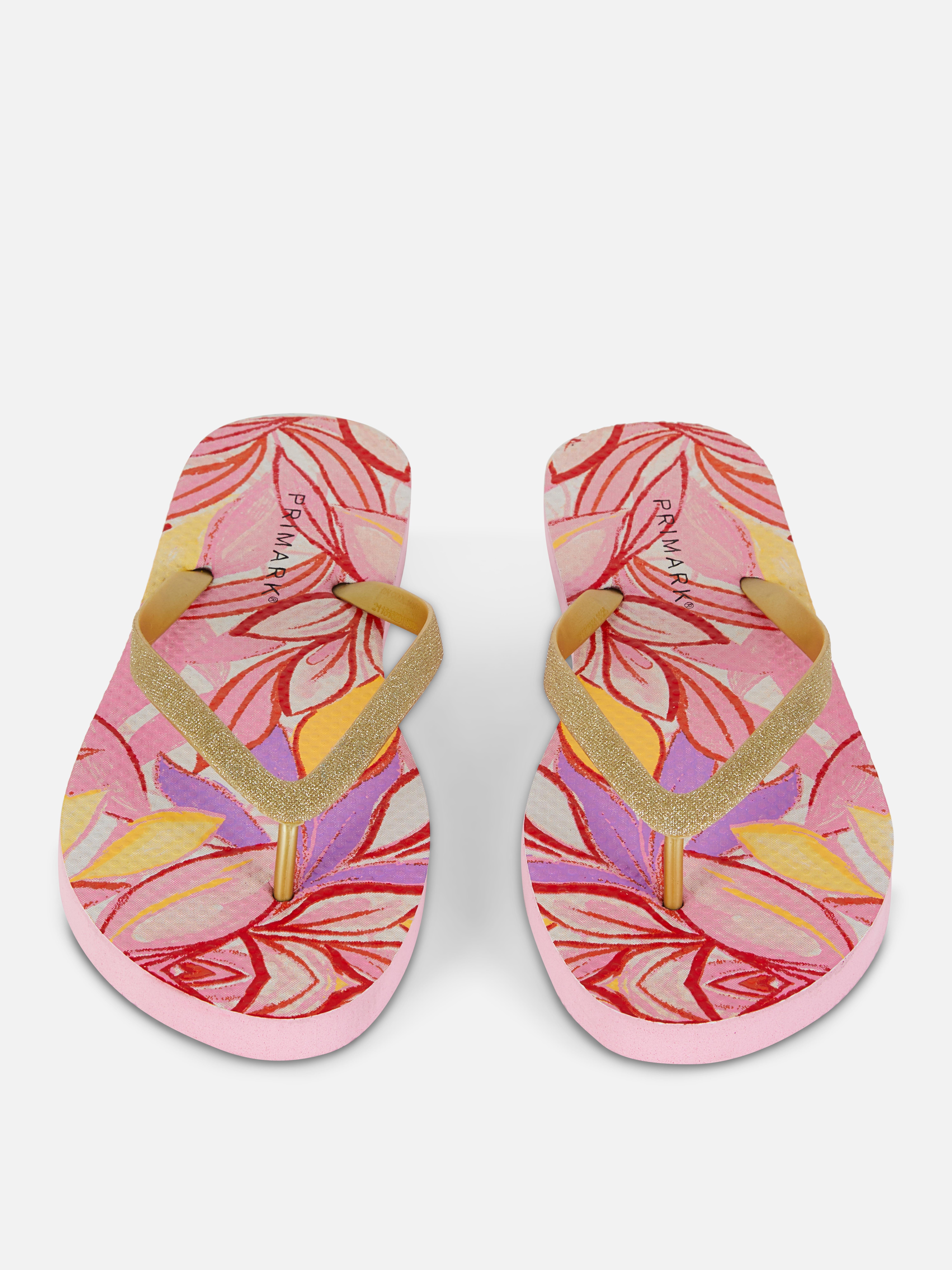 Papuci cu aspect metalizat și vârf deschis - Fucsia - Femei | Primark