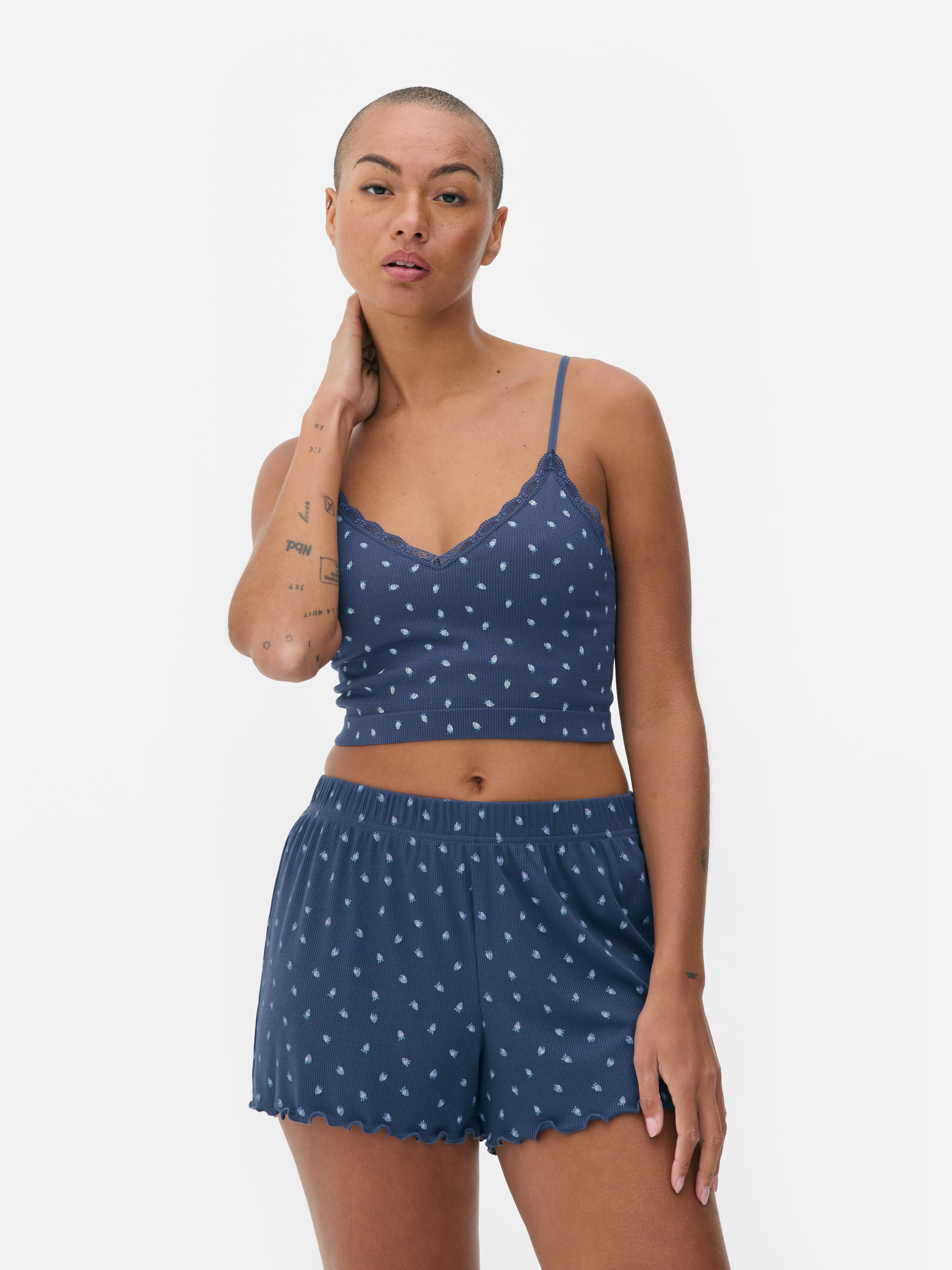 Top alças pijama s/ costuras - Azul-marinho - Mulher | Primark