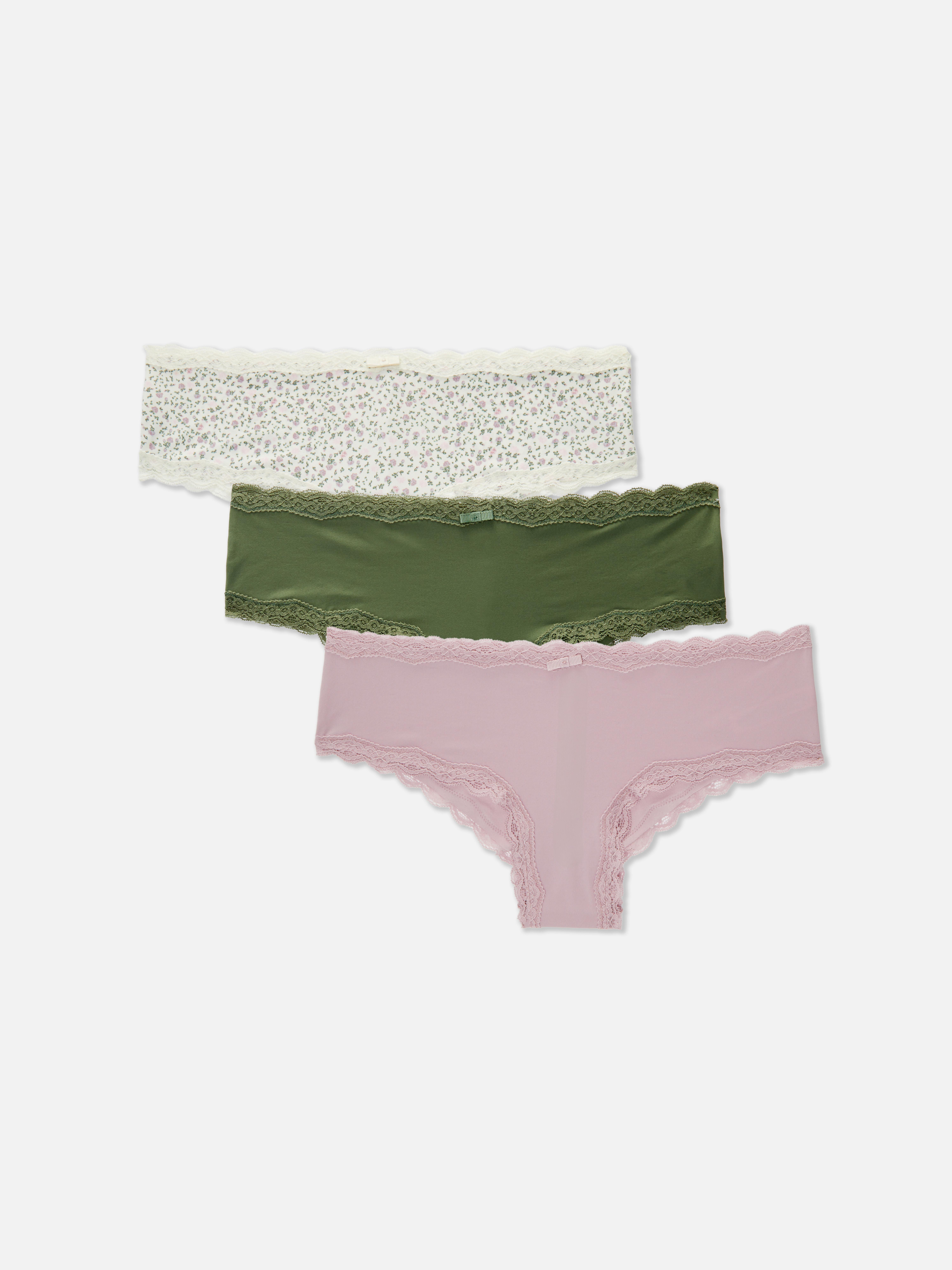 Lot de 3 culottes en dentelle - Bruyère - Femme | Primark