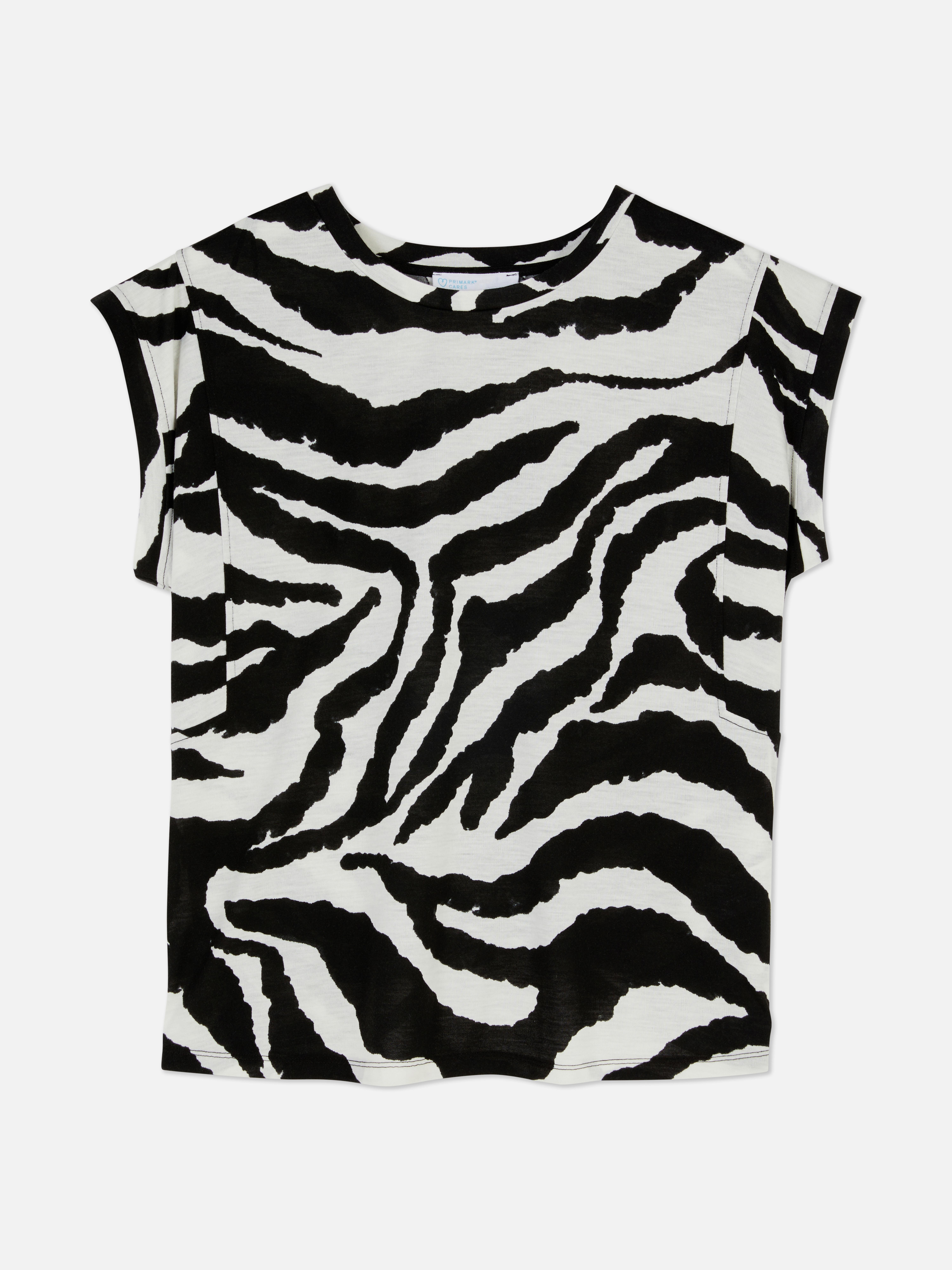 Womens Black White Seam Detail Short Sleeve Top Penneys