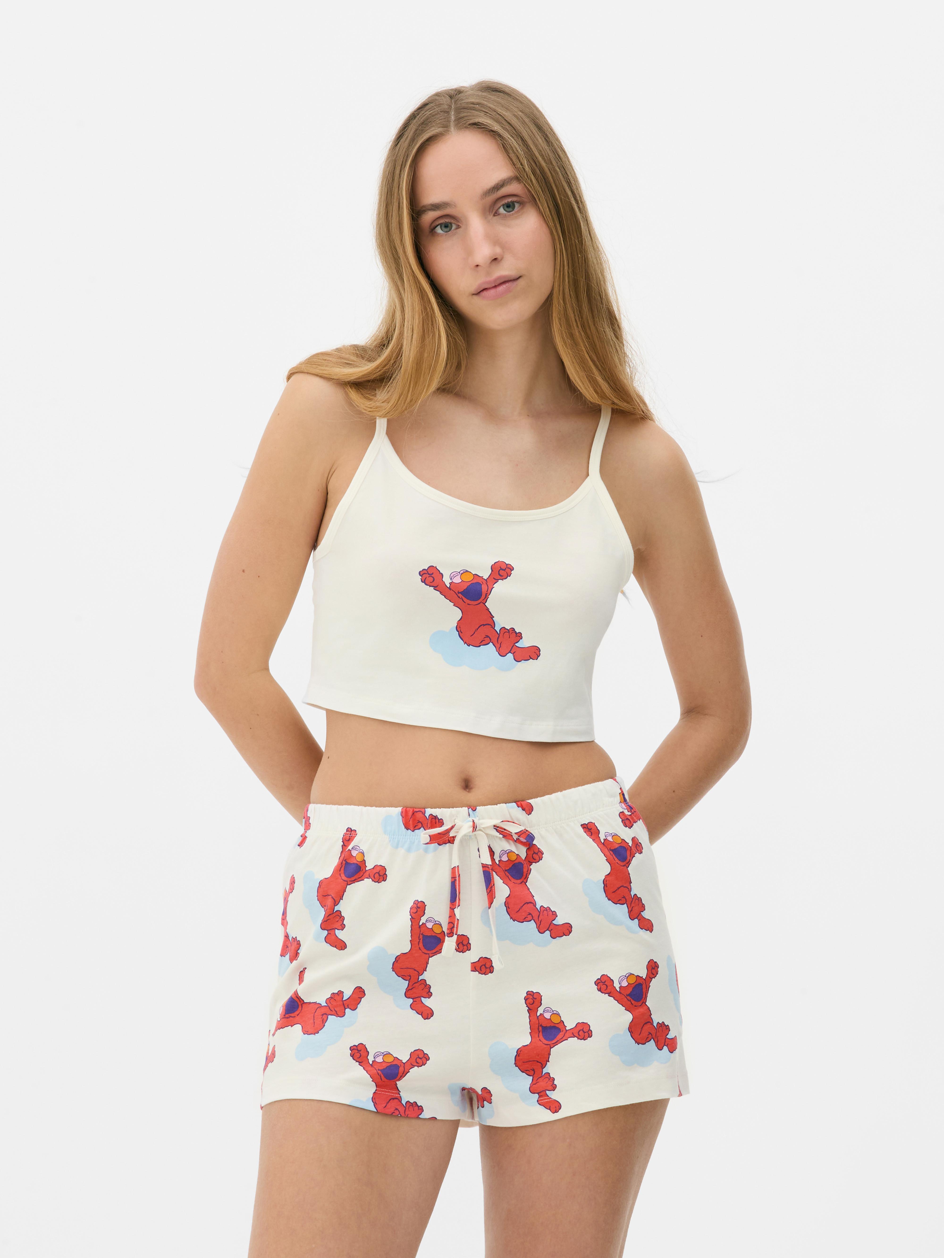 Pyžamo na ramienka Sezamová ulica Elmo - Slonovinová - Ženy | Primark