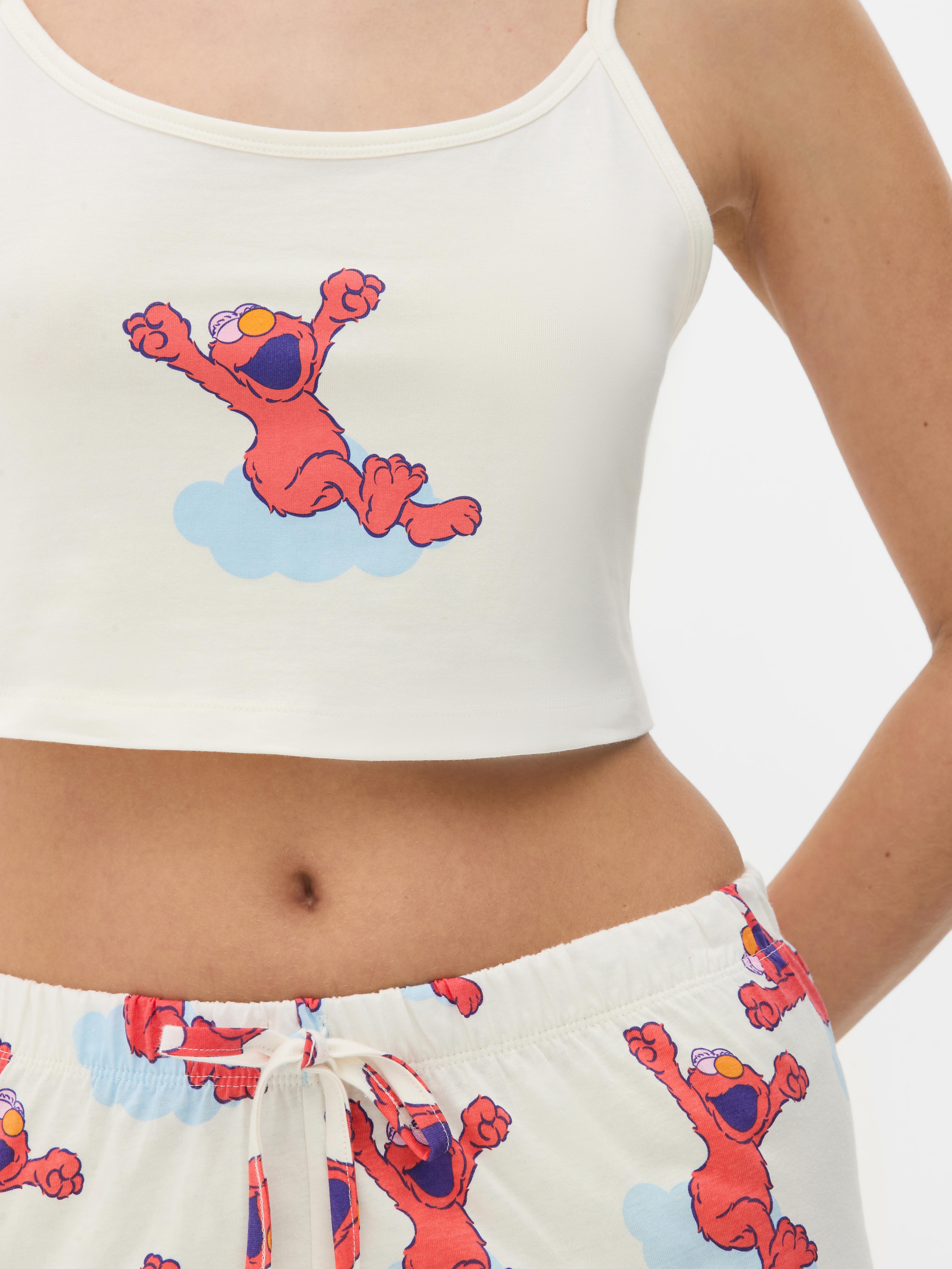 Pyžamo na ramienka Sezamová ulica Elmo - Slonovinová - Ženy | Primark