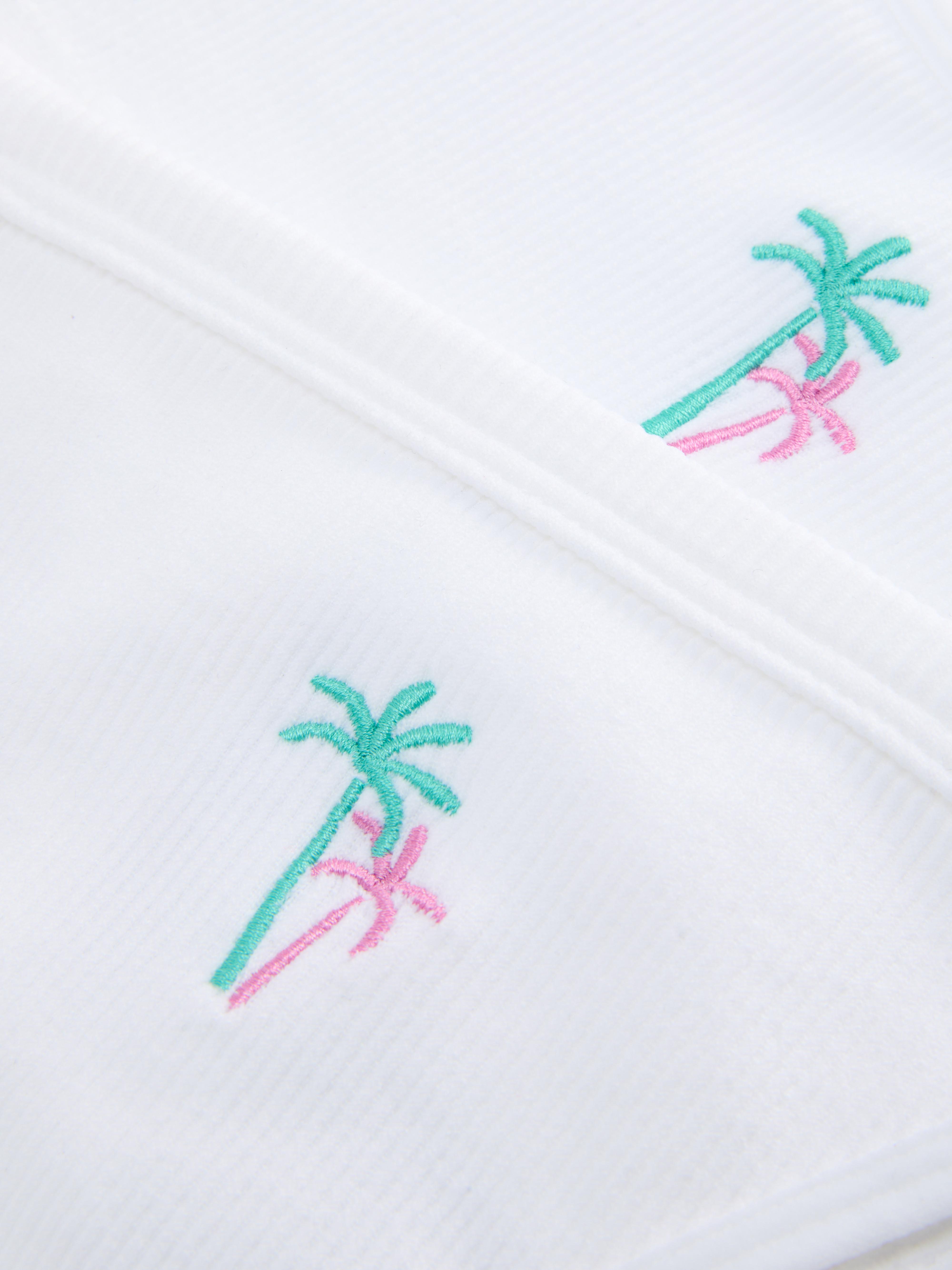 Women's White Seam Free Embroidered Crop Set | Penneys