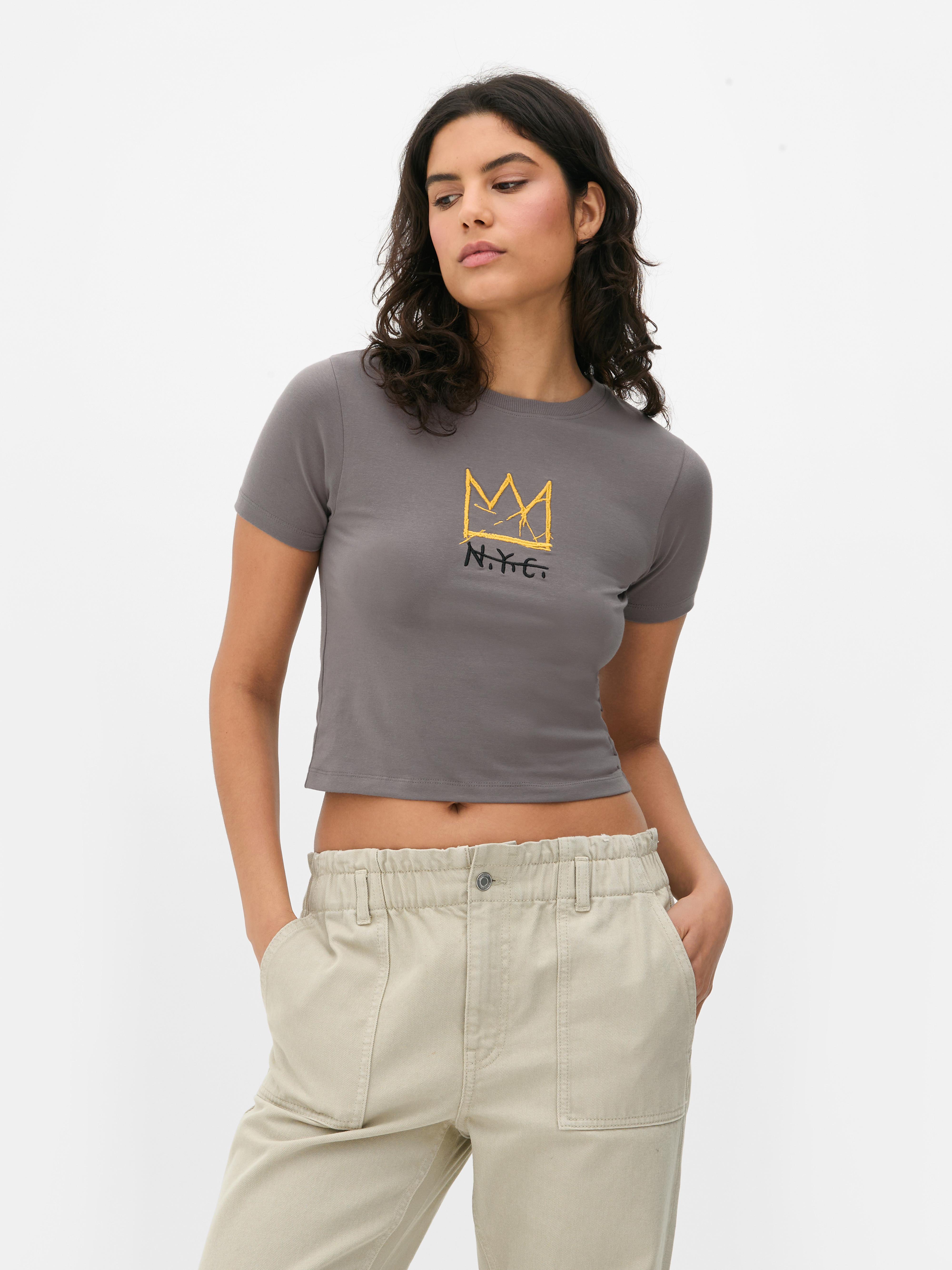 Camiseta Basquiat Mujer Basquiat Acidquiat Camiseta De Béisbol Para