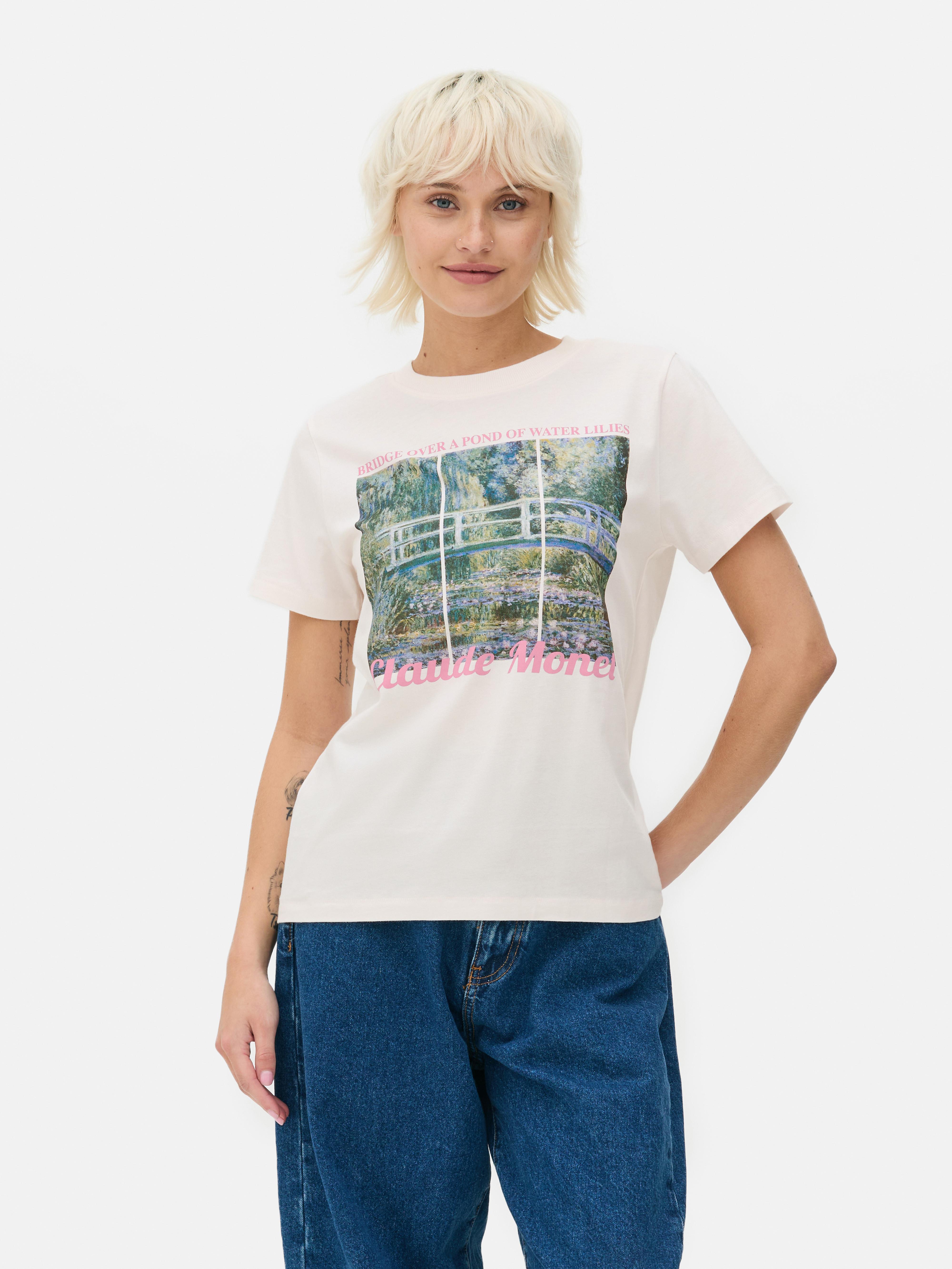Umetniška majica Claude Monet - Bež - Žensko | Primark