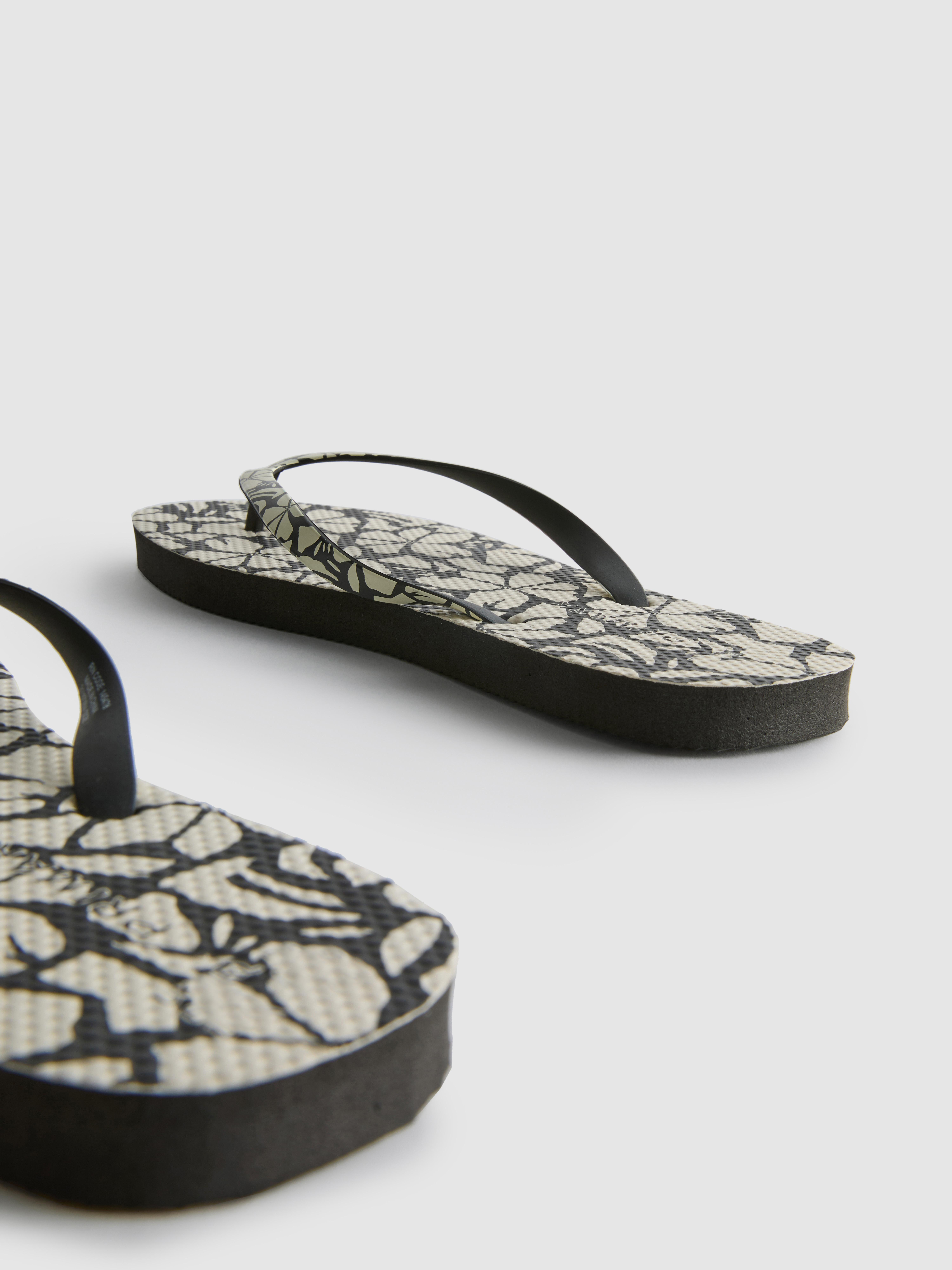 Bedruckte Flipflops - Schwarz - Damen | Primark