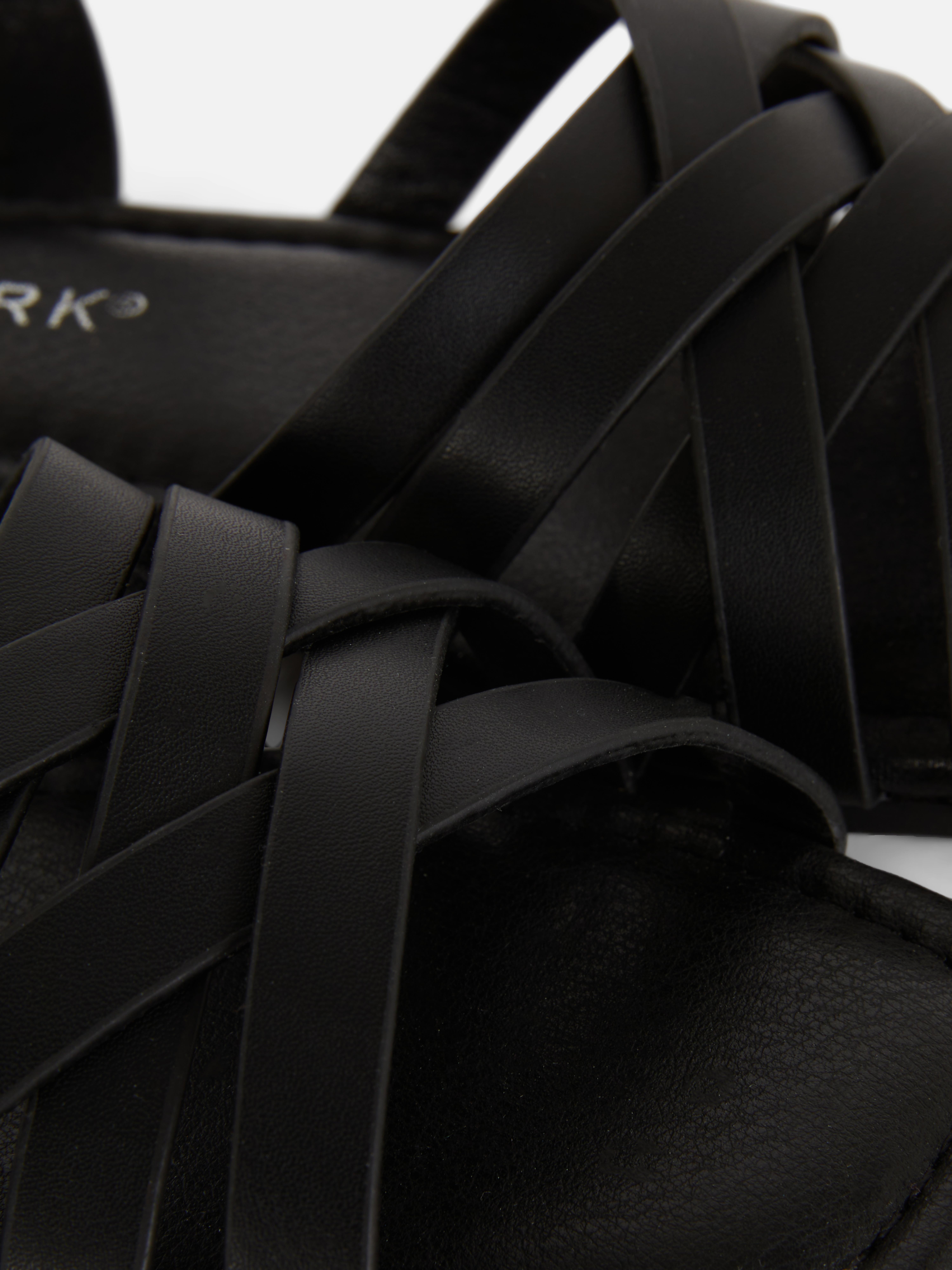 Sandalen mit überkreuzten Riemchen - Schwarz - Mädchen | Primark