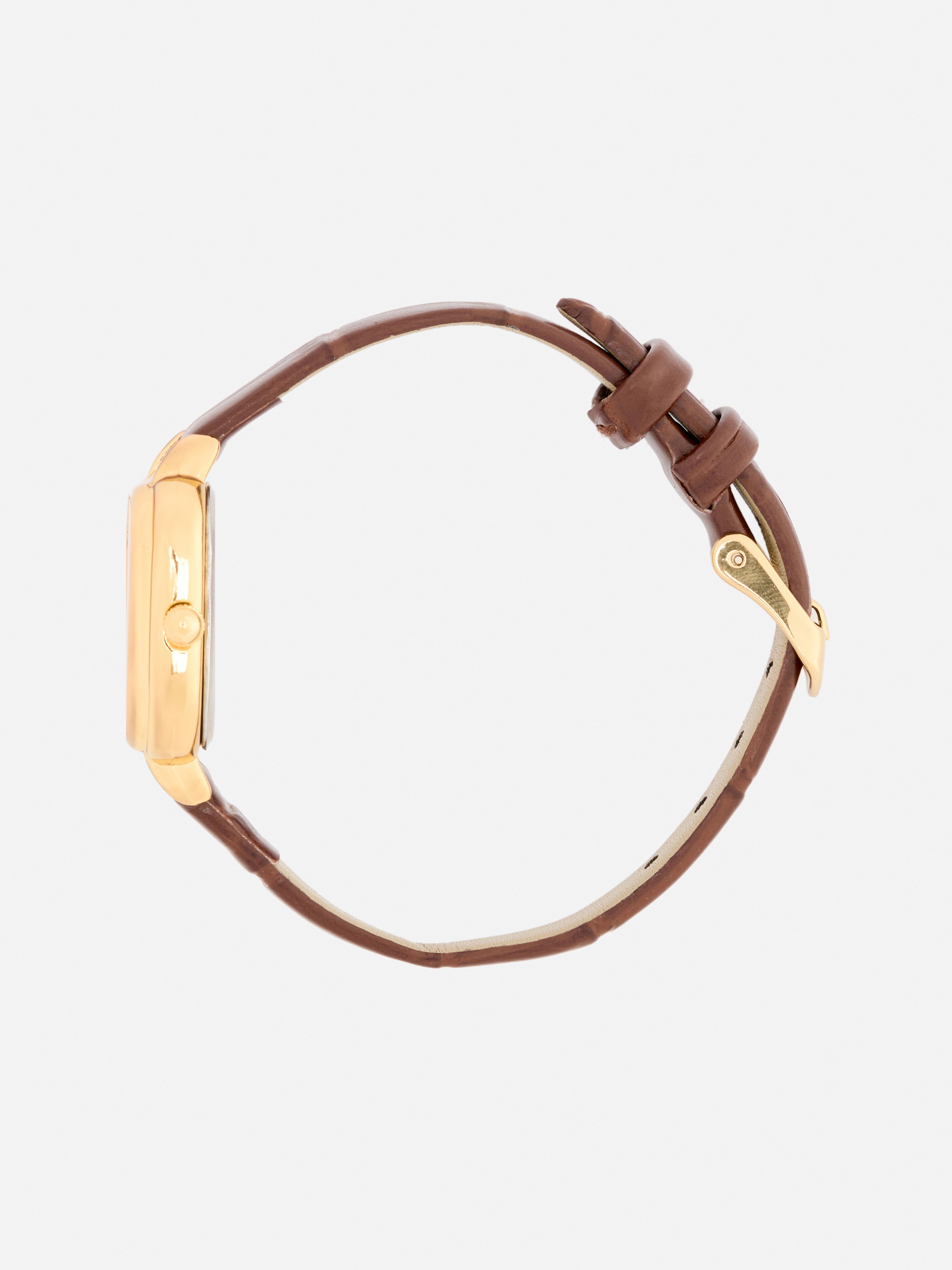 Women's The Edit PU Watch - Brown | Primark