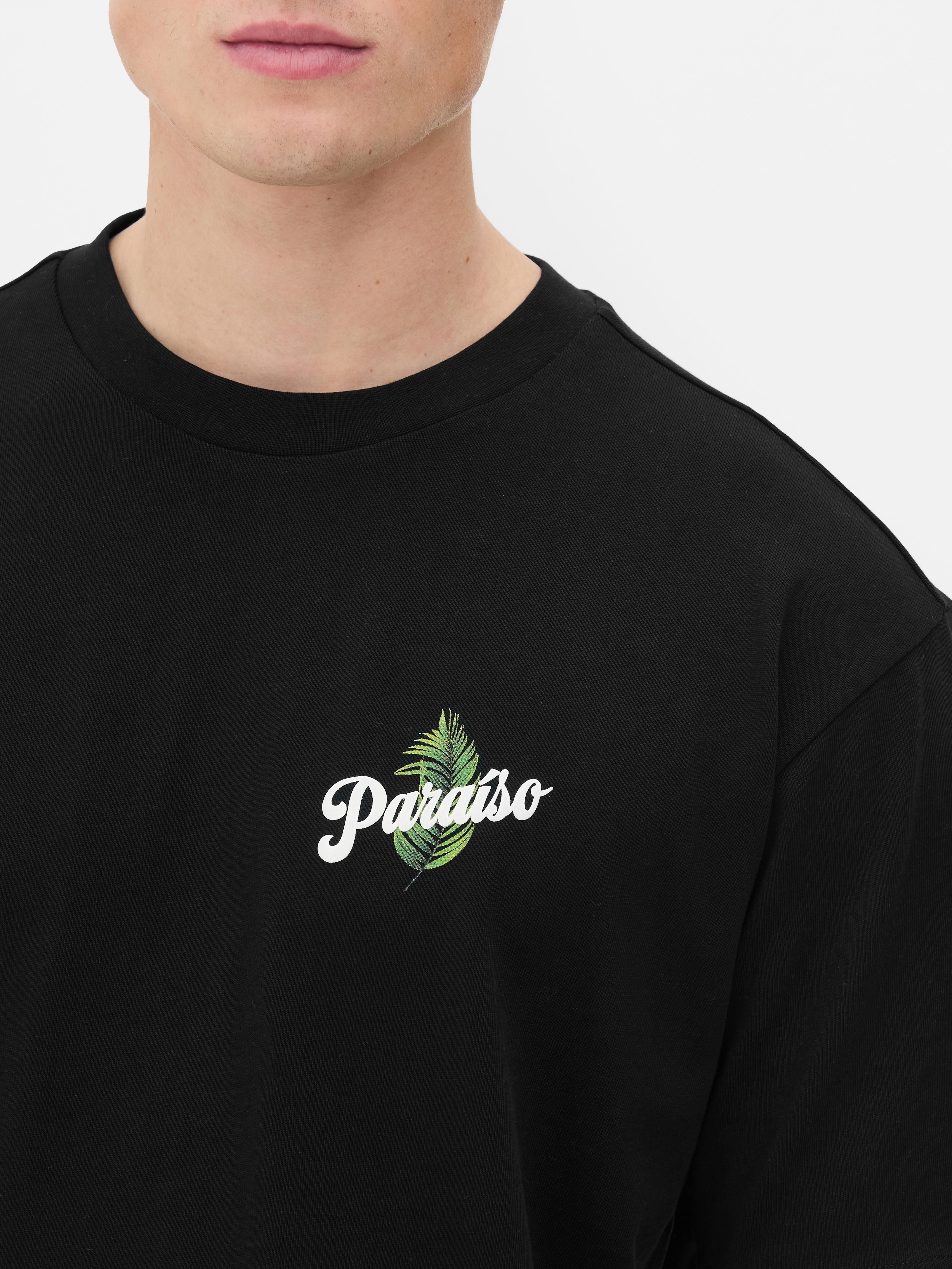 T-shirt à motif Paraiso - Noir - Homme | Primark