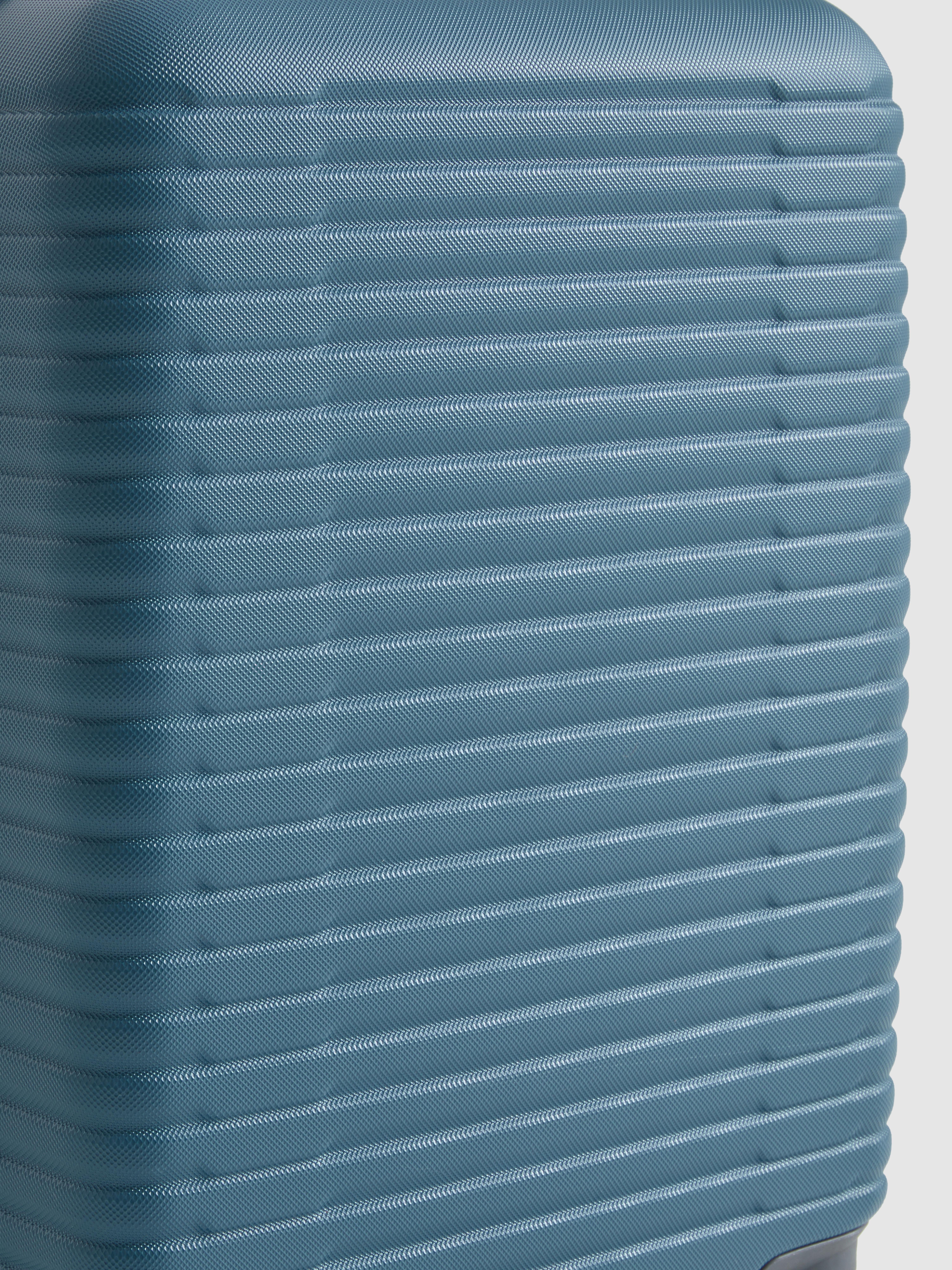 Blue 8-Wheel Hard Shell Underseat Suitcase | Penneys