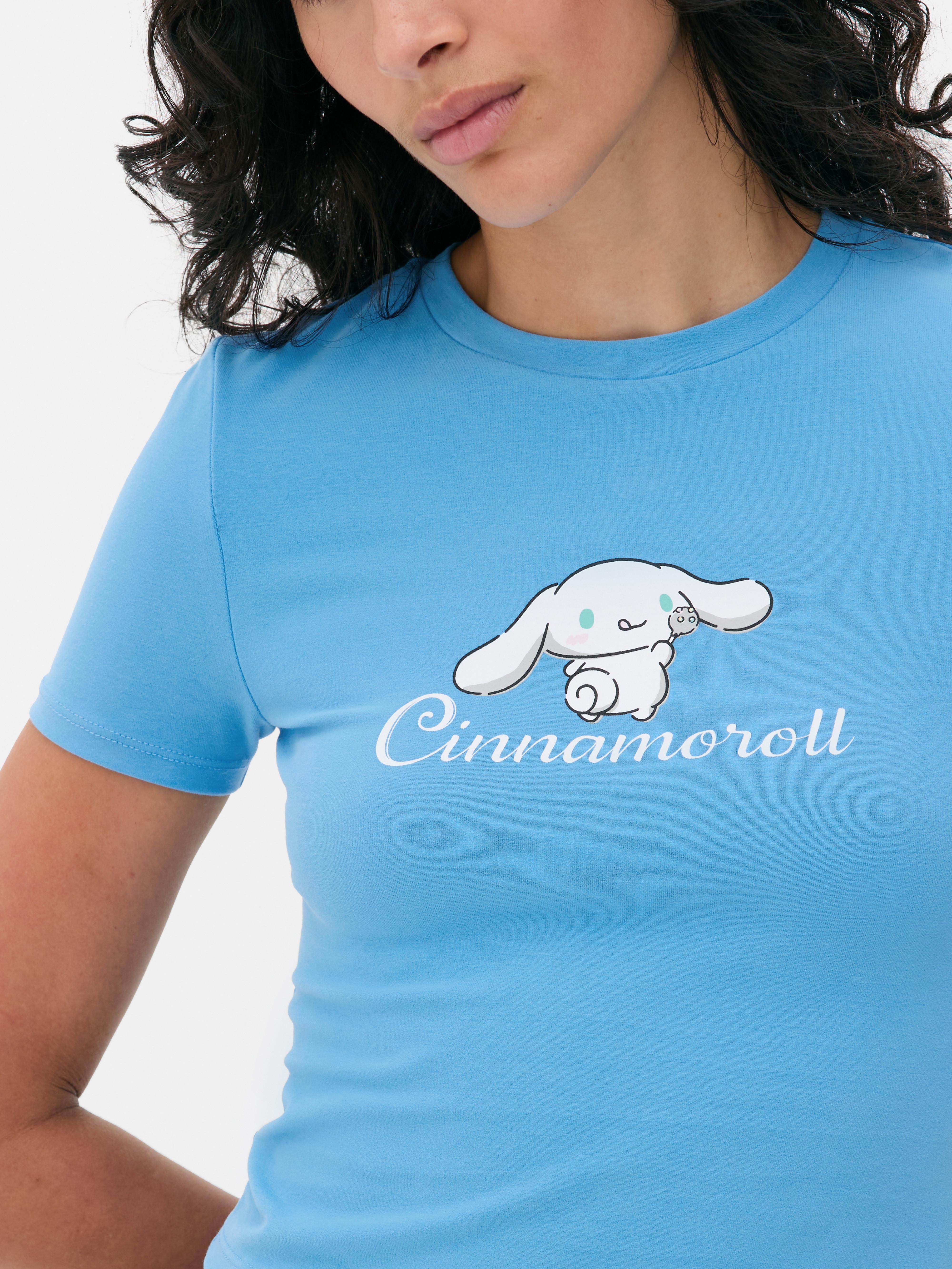 Women's Blue Hello Kitty Cinnamoroll Baby Tee | Penneys