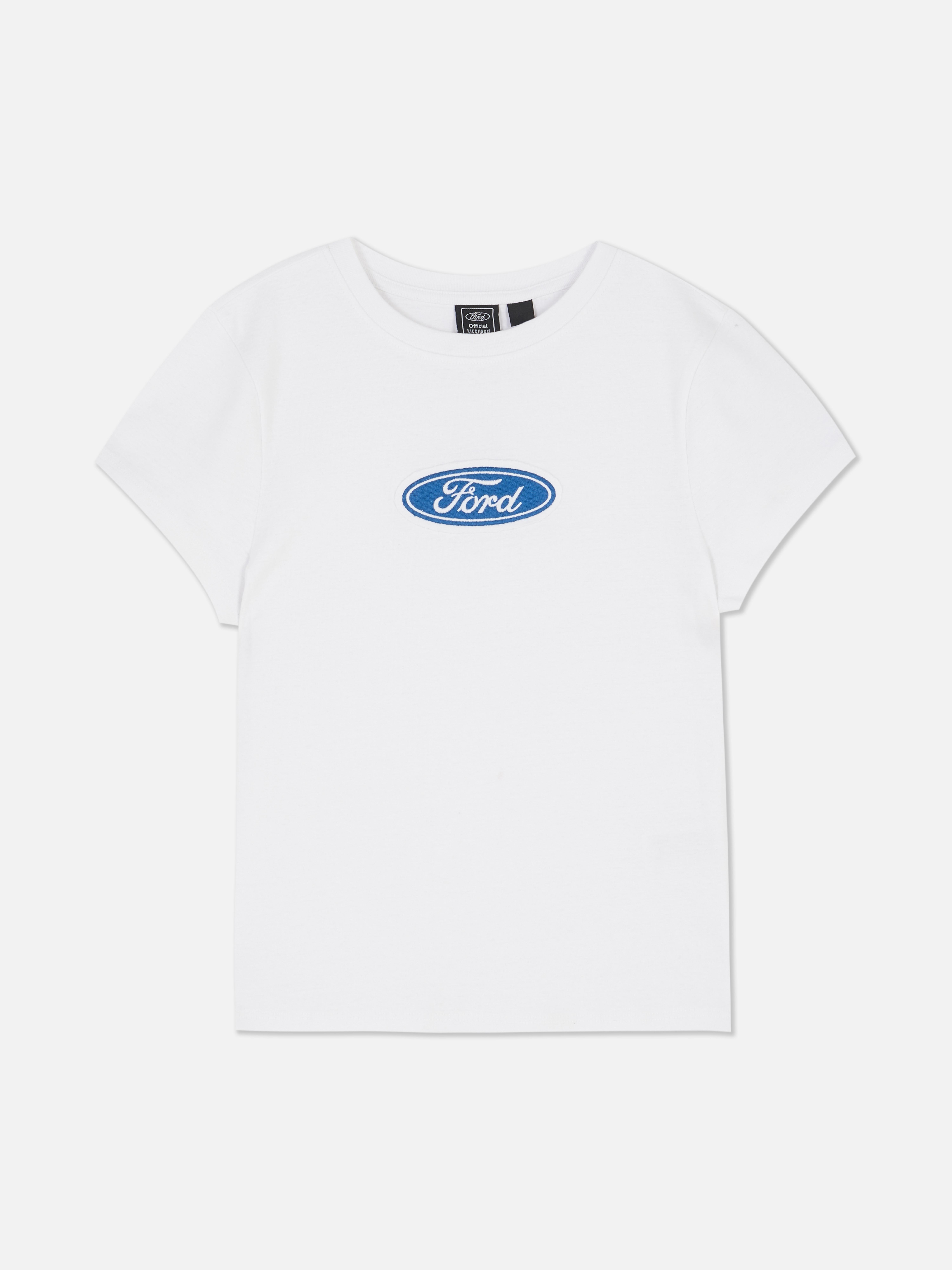 Women's White Ford Graphic Baby T-Shirt | Primark