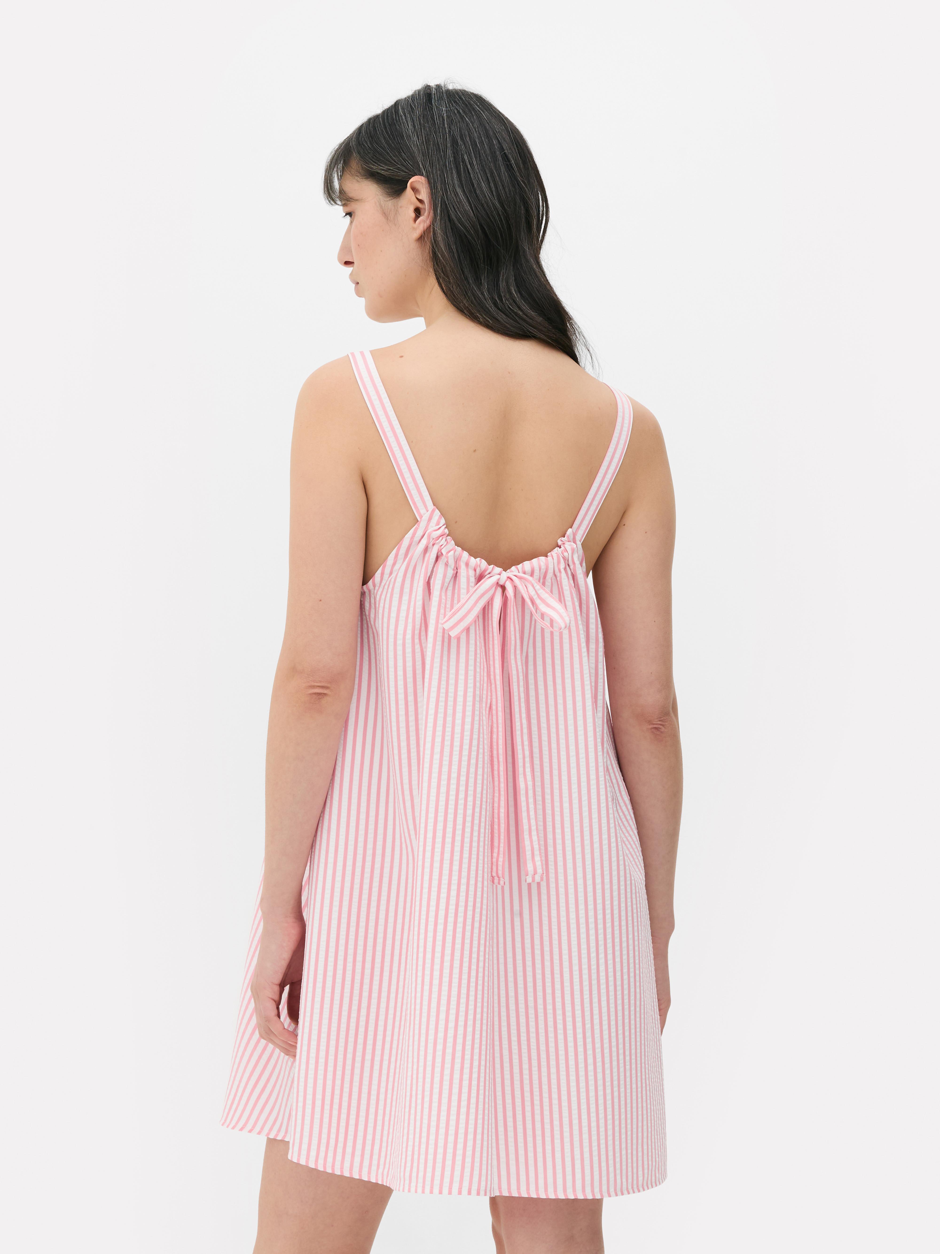 Mini robe en seersucker à bretelles - Rose - Femme | Primark