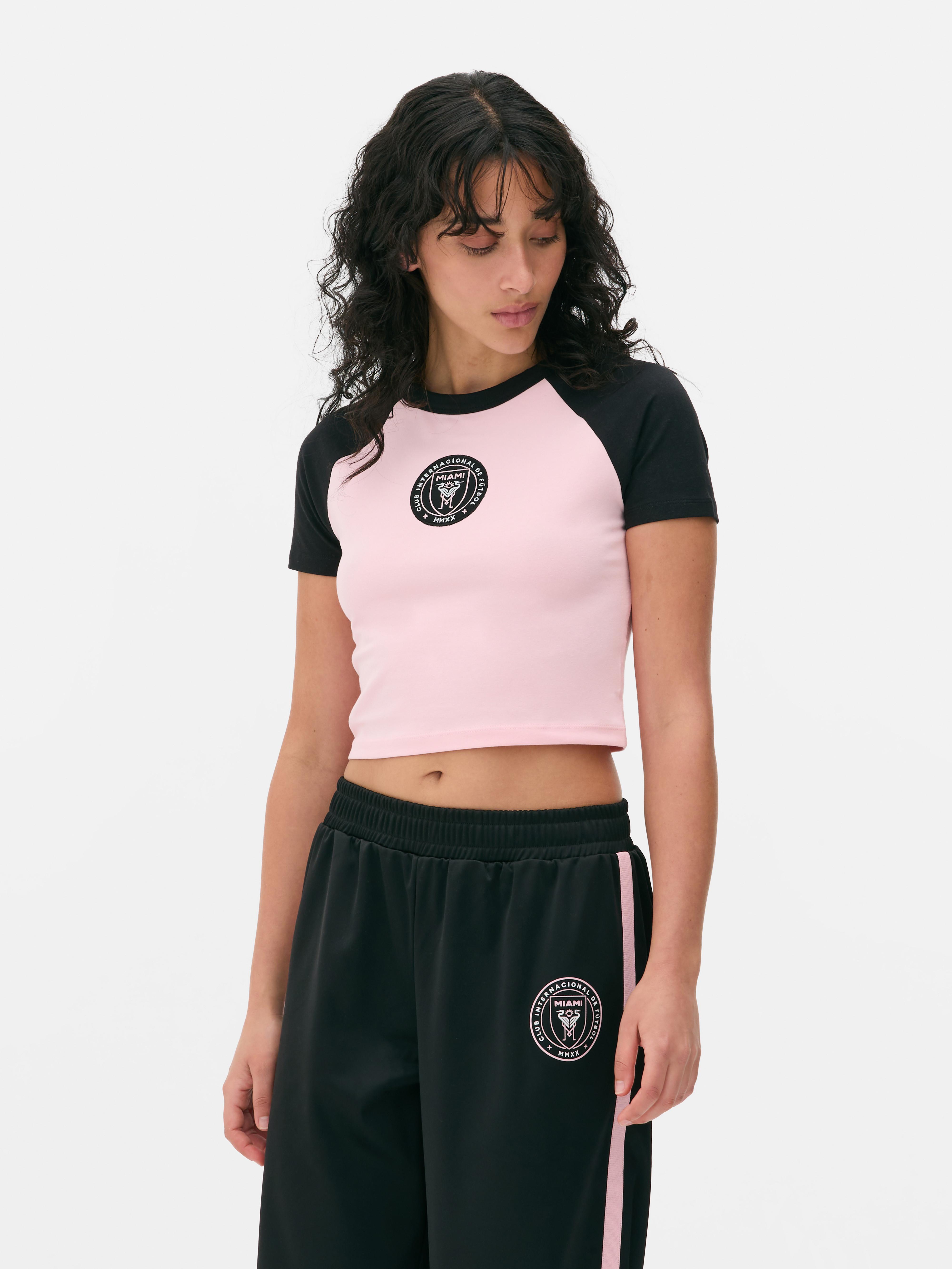 Women's Pink Inter Miami CF Baby Tee | Primark
