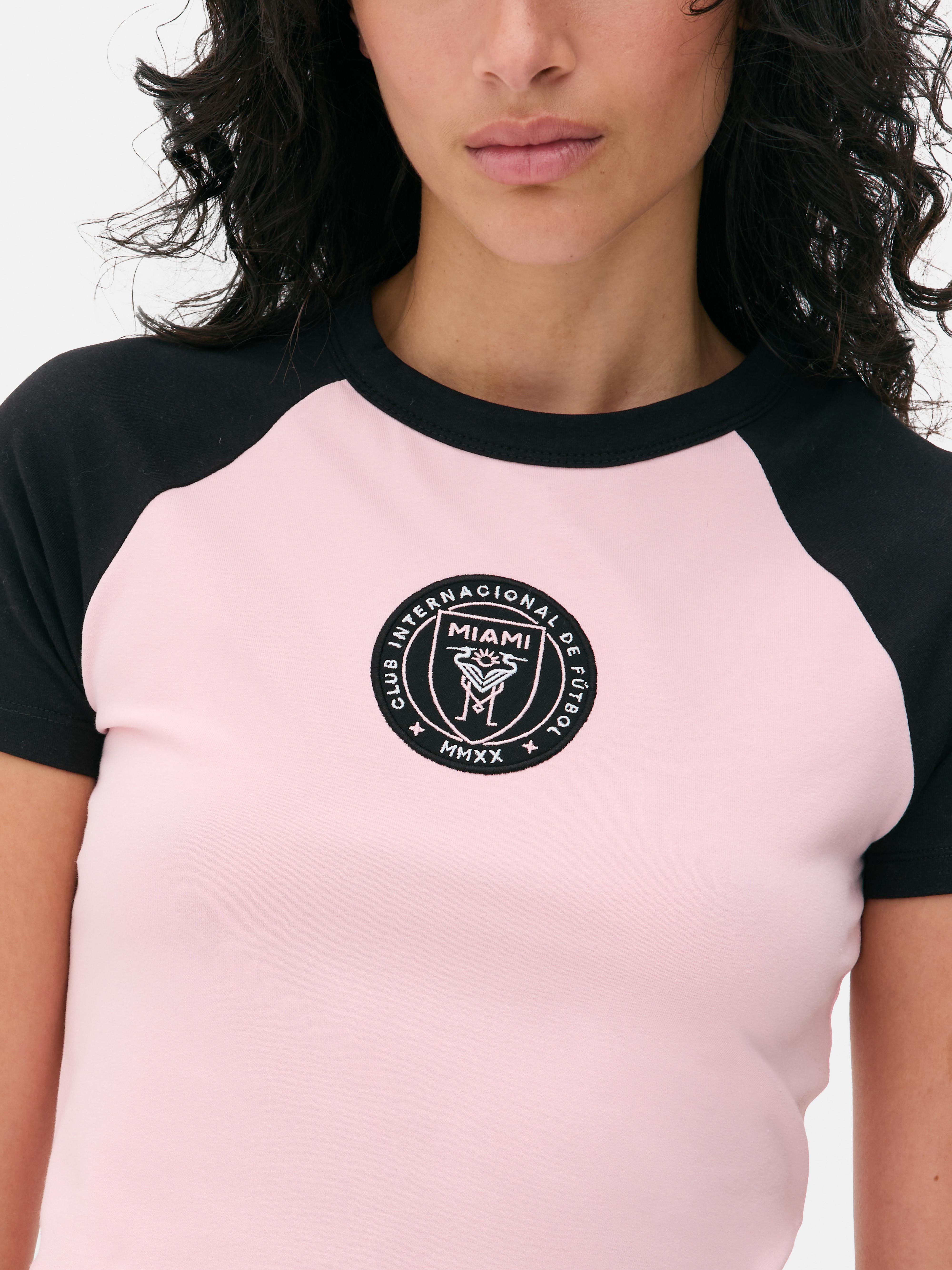 Women's Pink Inter Miami CF Baby Tee | Primark