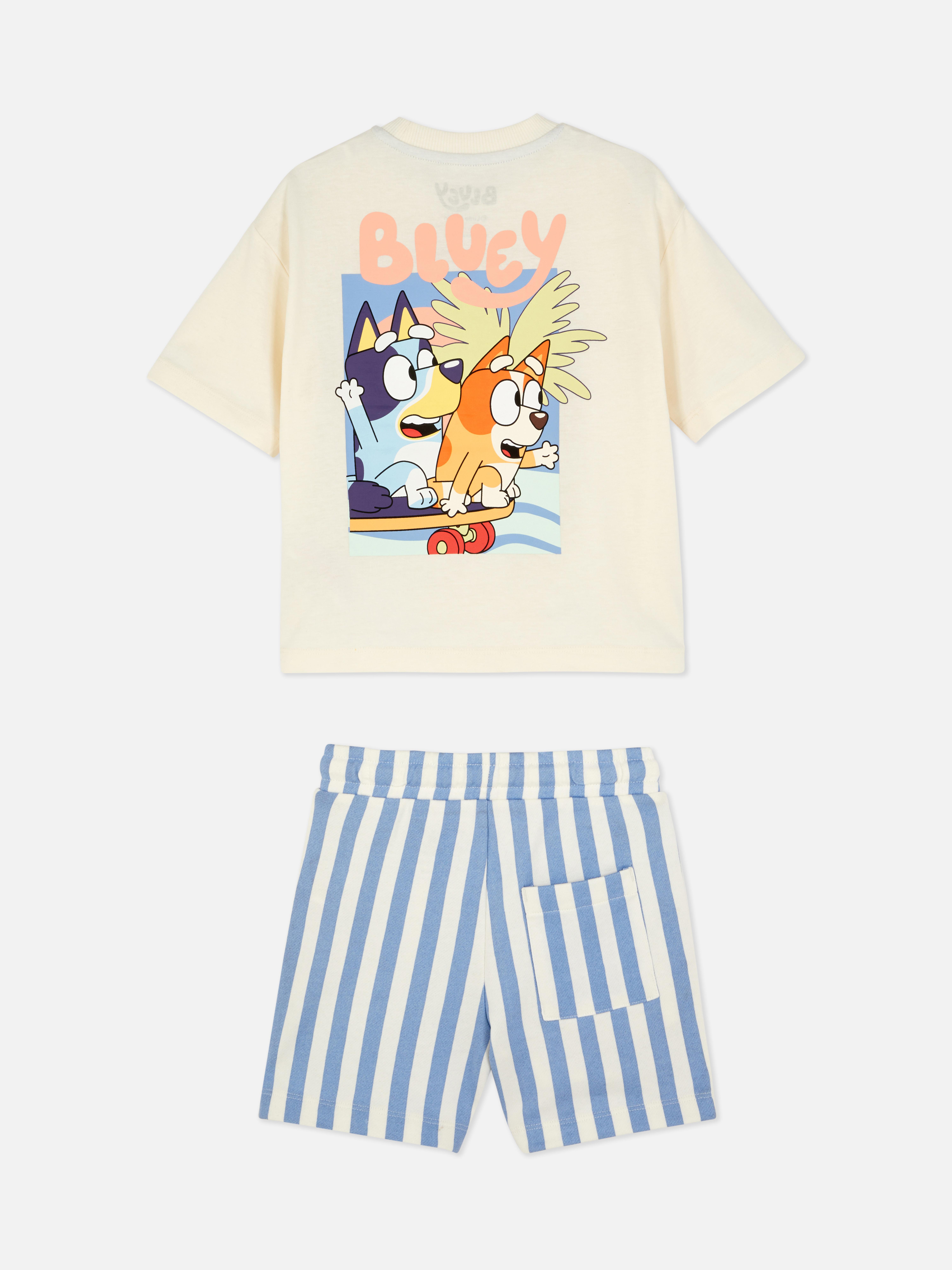 Boys Ecru 1.5-7yrs | Bluey T-Shirt and Shorts Set | Penneys