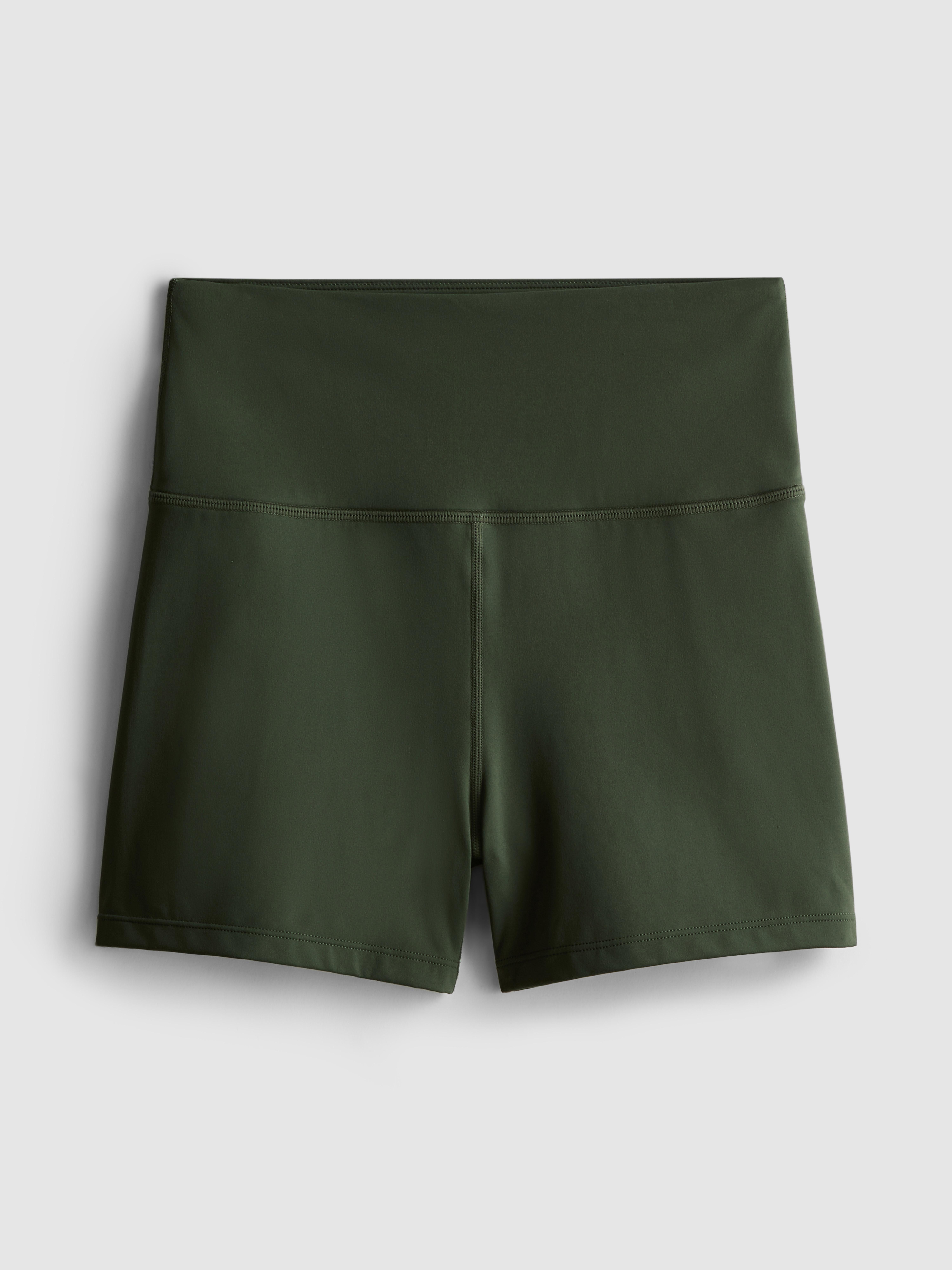 Womens Dark Green Buttery Soft Micro Workout Shorts | Primark