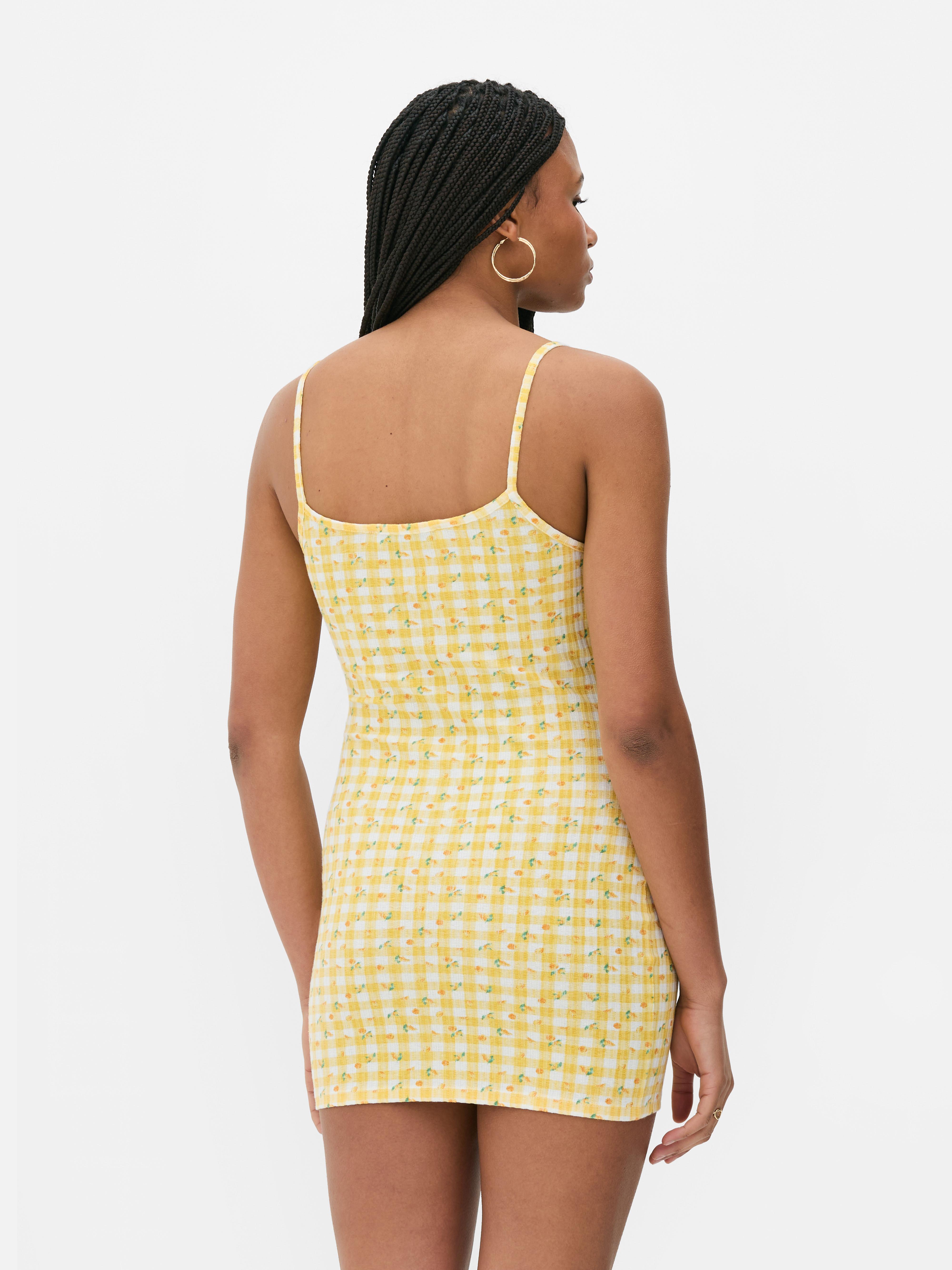 Mini robe à motif vichy - Jaune - Femme | Primark