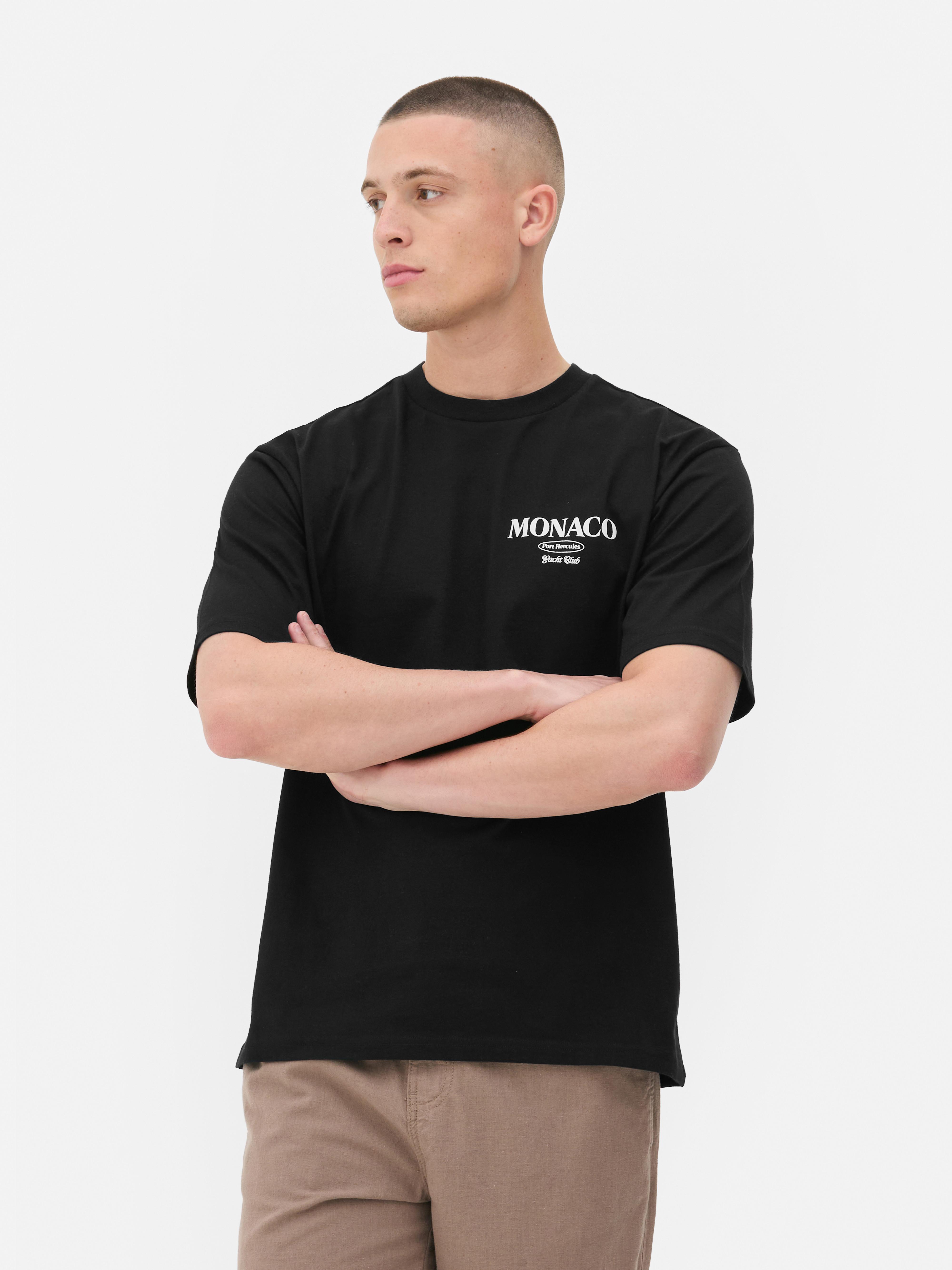 Men's Black Monaco Boat Window T-Shirt | Penneys