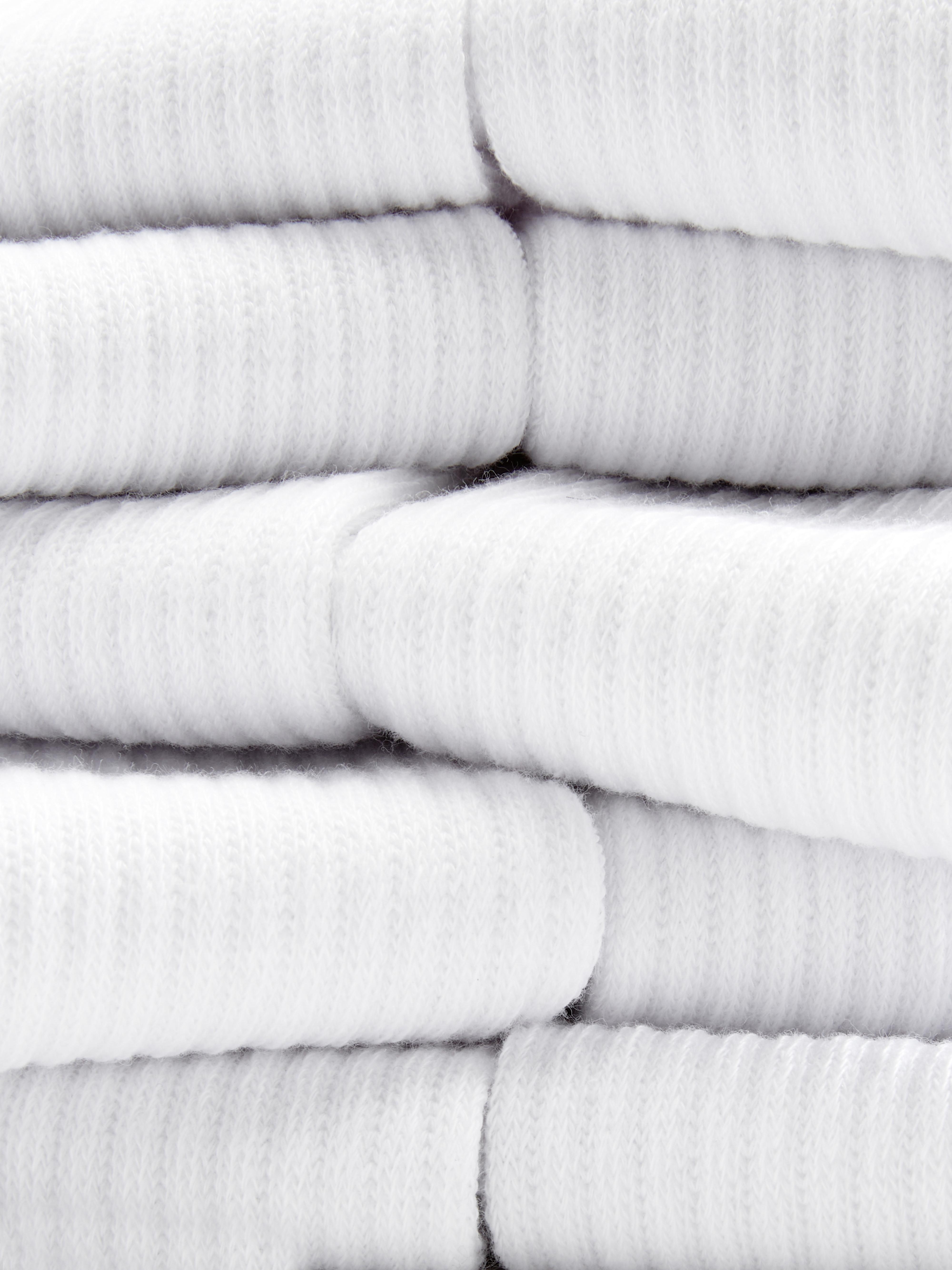 Mens White 10pk Ribbed Sports Socks | Primark