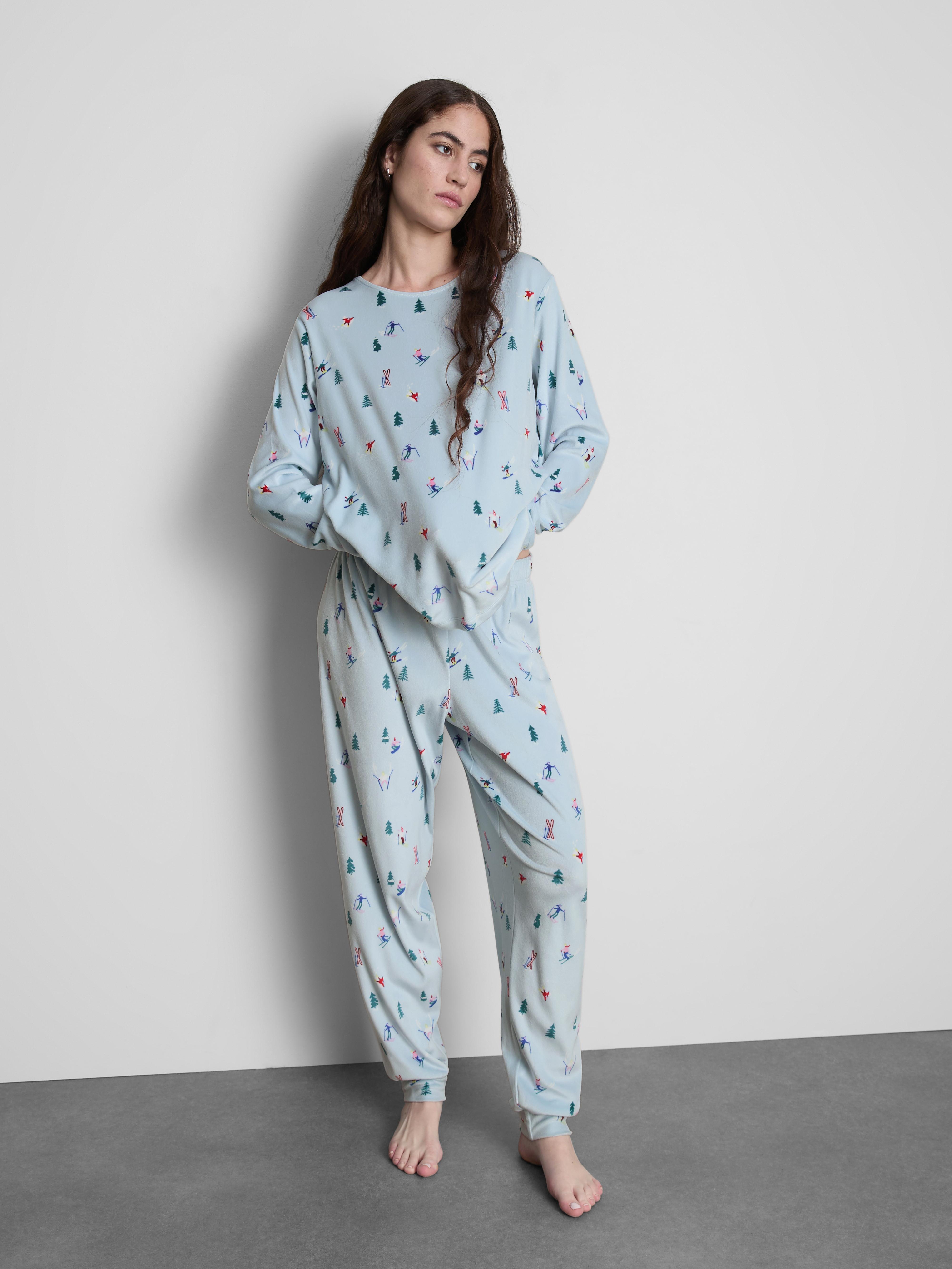 Womens Multi Plush Ski Pyjamas | Primark
