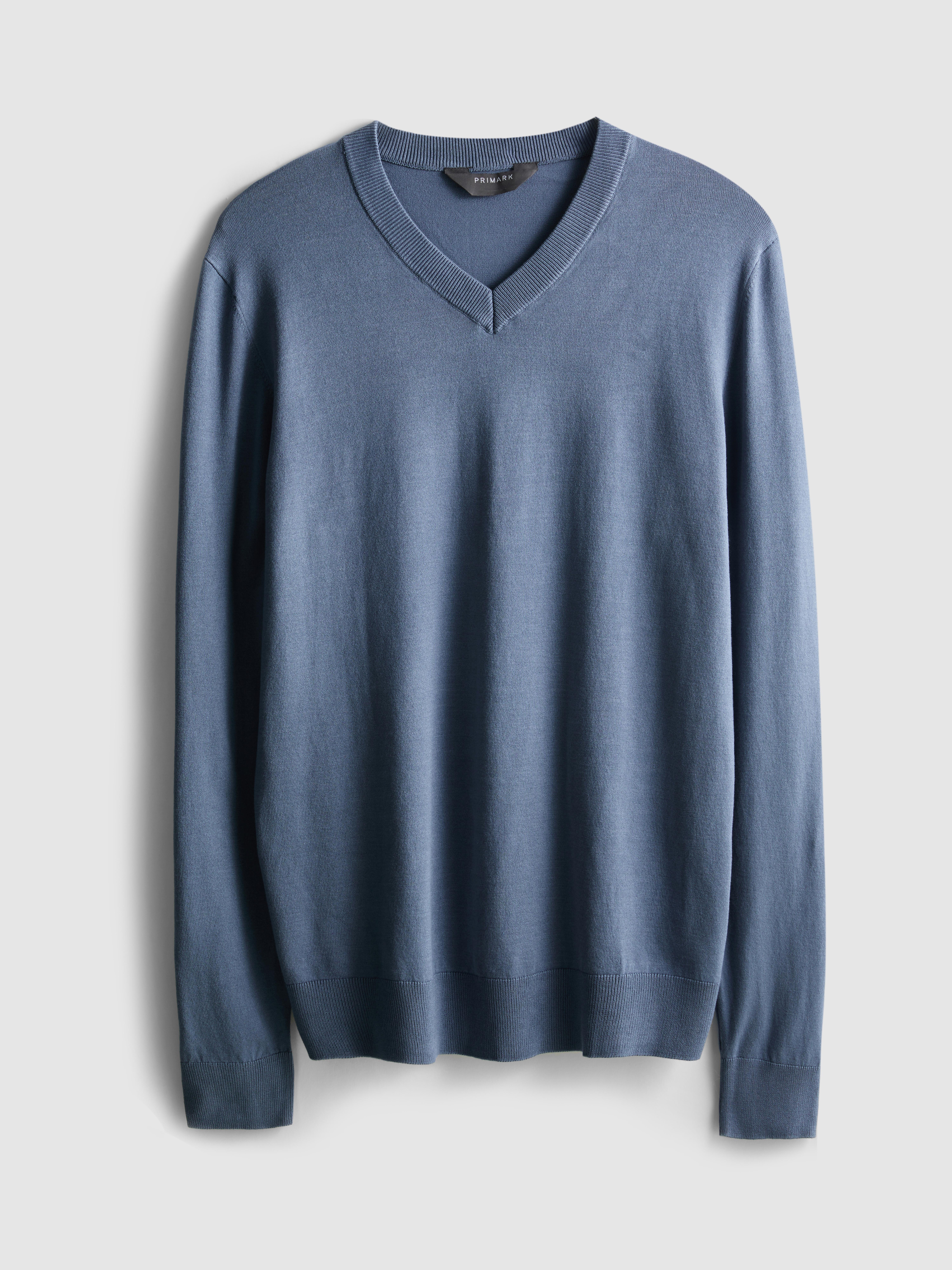 Pullover mit V-Ausschnitt - Blau - Herren | Primark