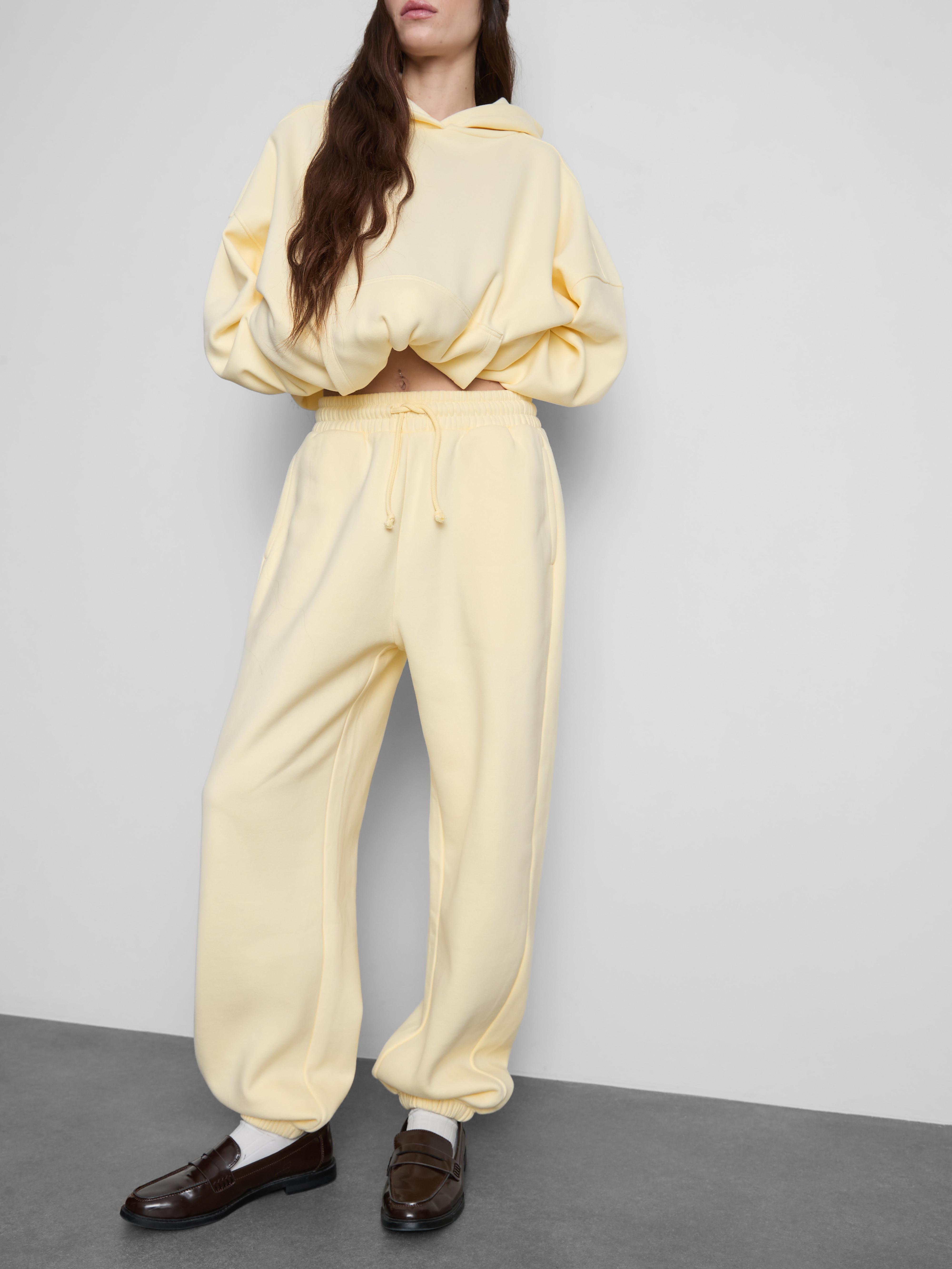 Womens Yellow Drawstring Cuffed Joggers | Primark