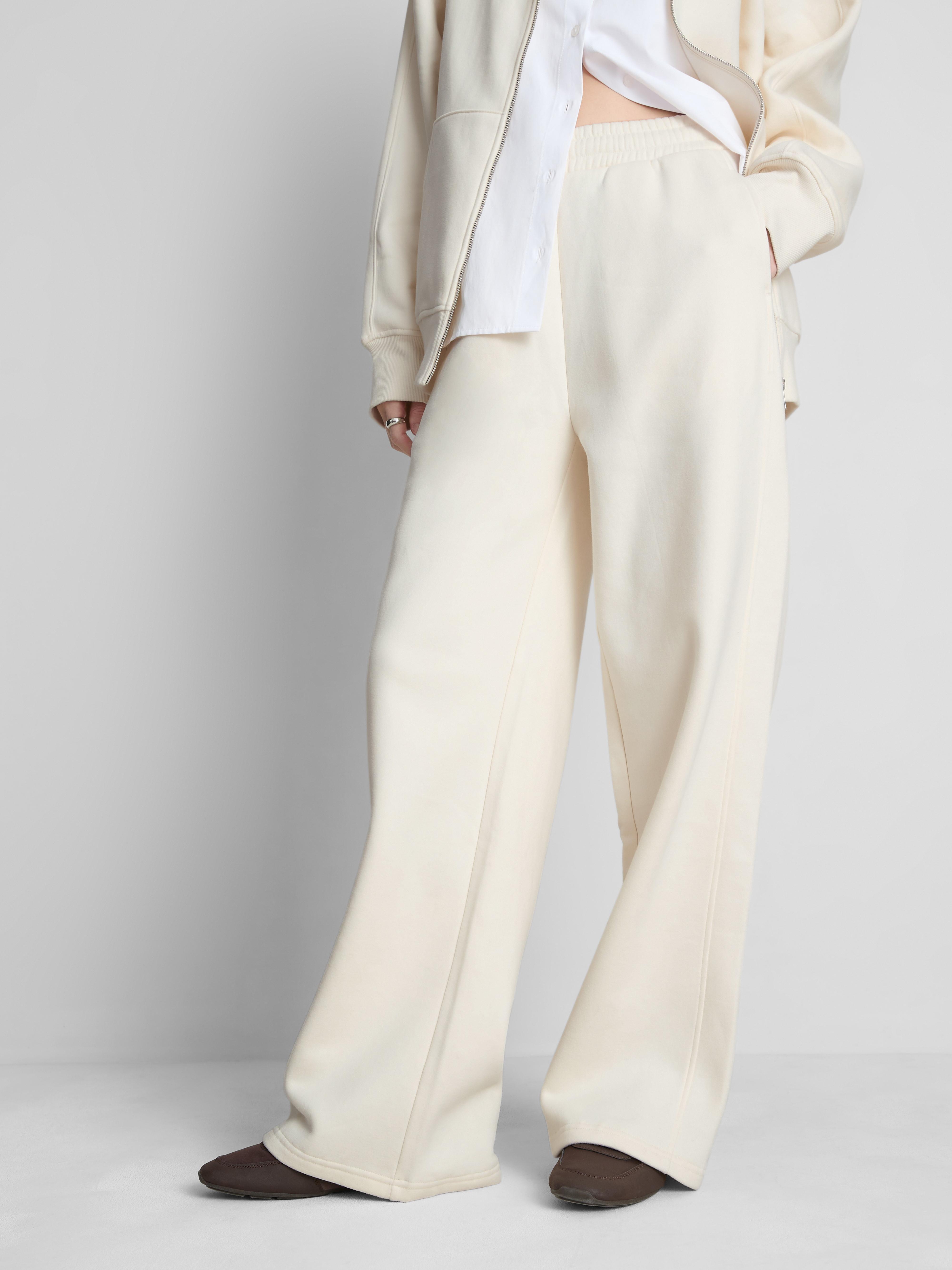 Bas de jogging large en coton majoritaire - Ivoire - Femme | Primark