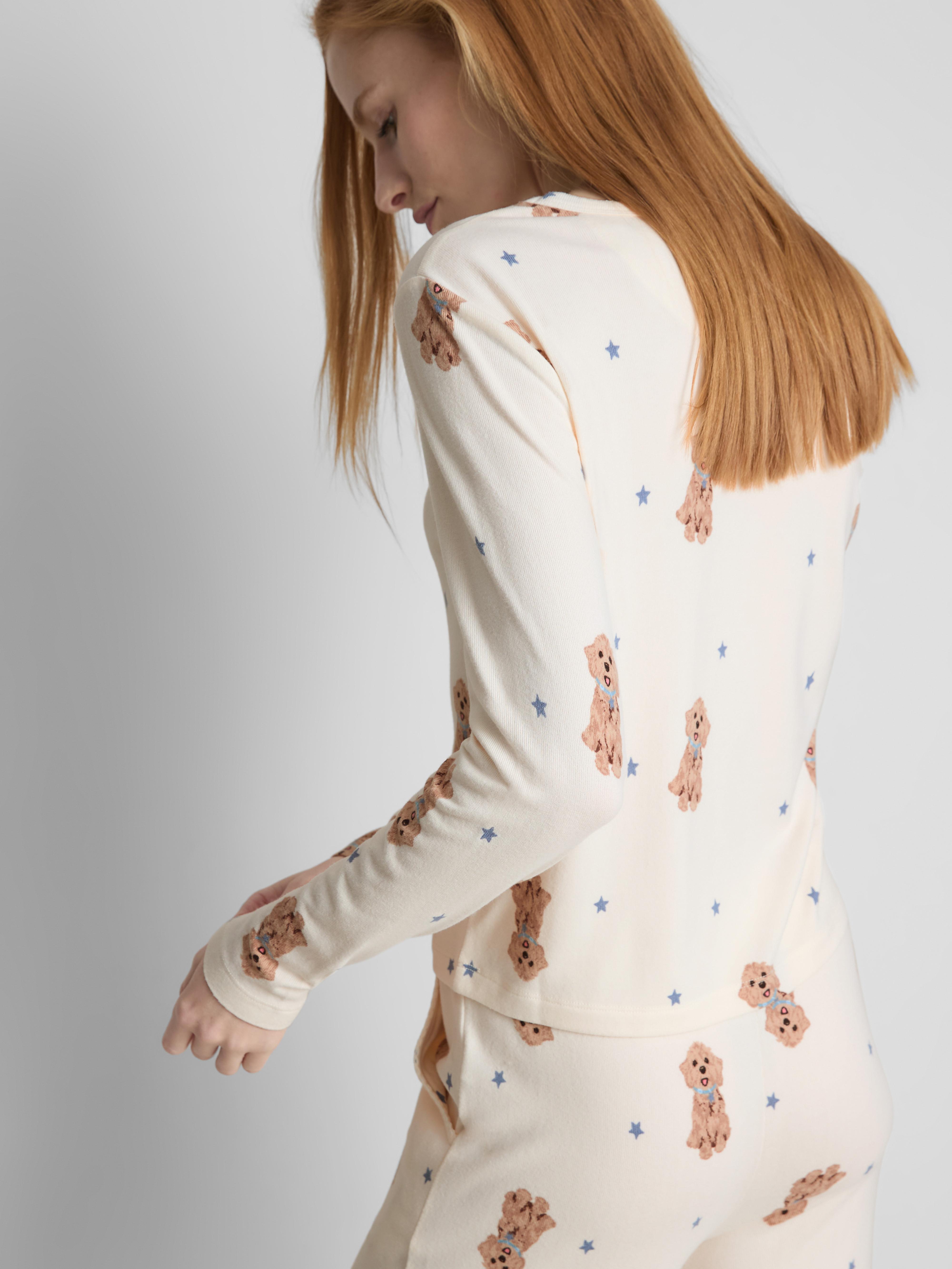 Top pijama confortável estampado cão - Creme - Mulher | Primark