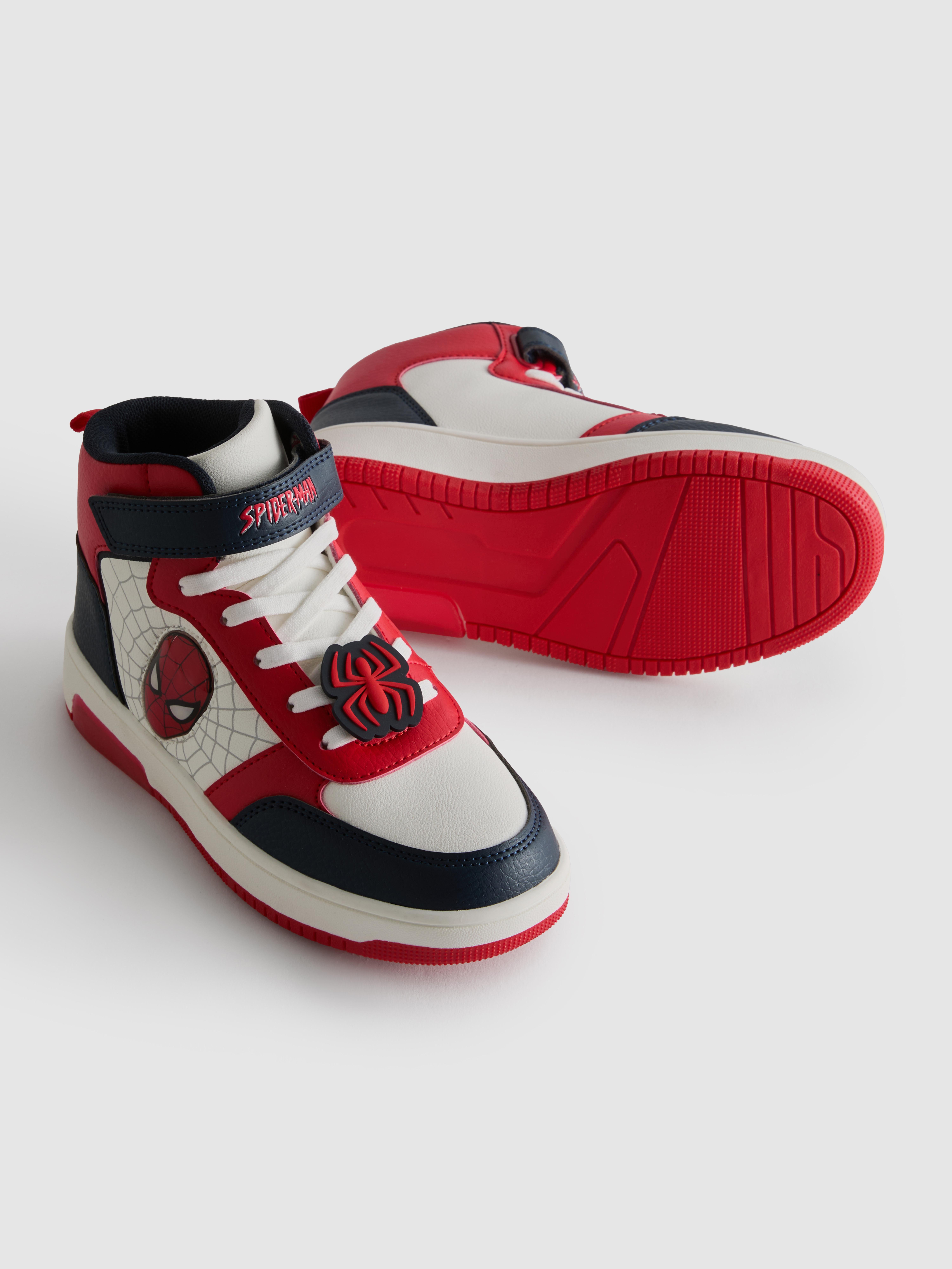 Boys Multi MARVEL Spider-Man Light Up High-Top Trainers | Primark