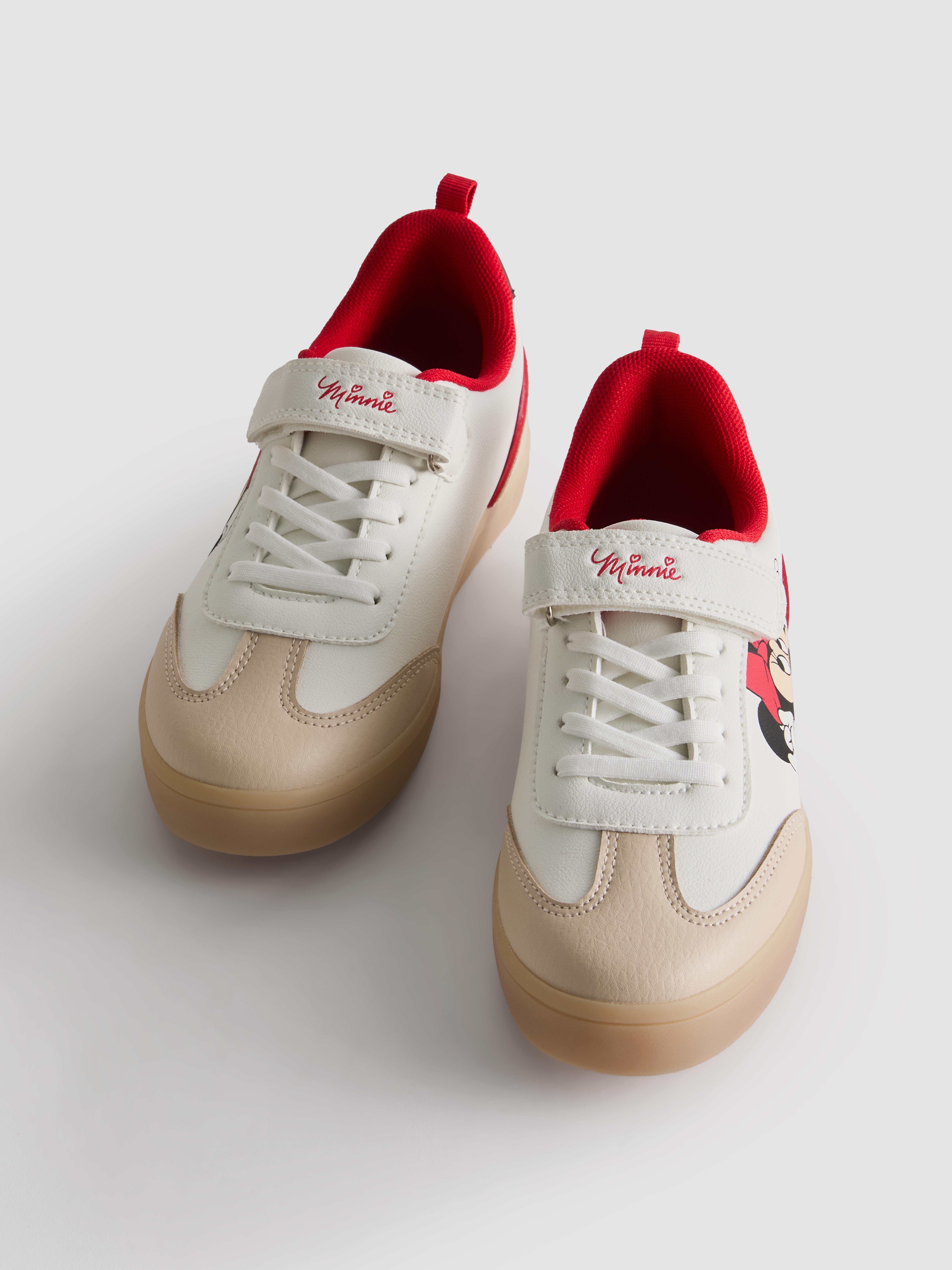 Girls White Disney's Minnie Mouse Gum Sole Low-Top Sneakers | Primark