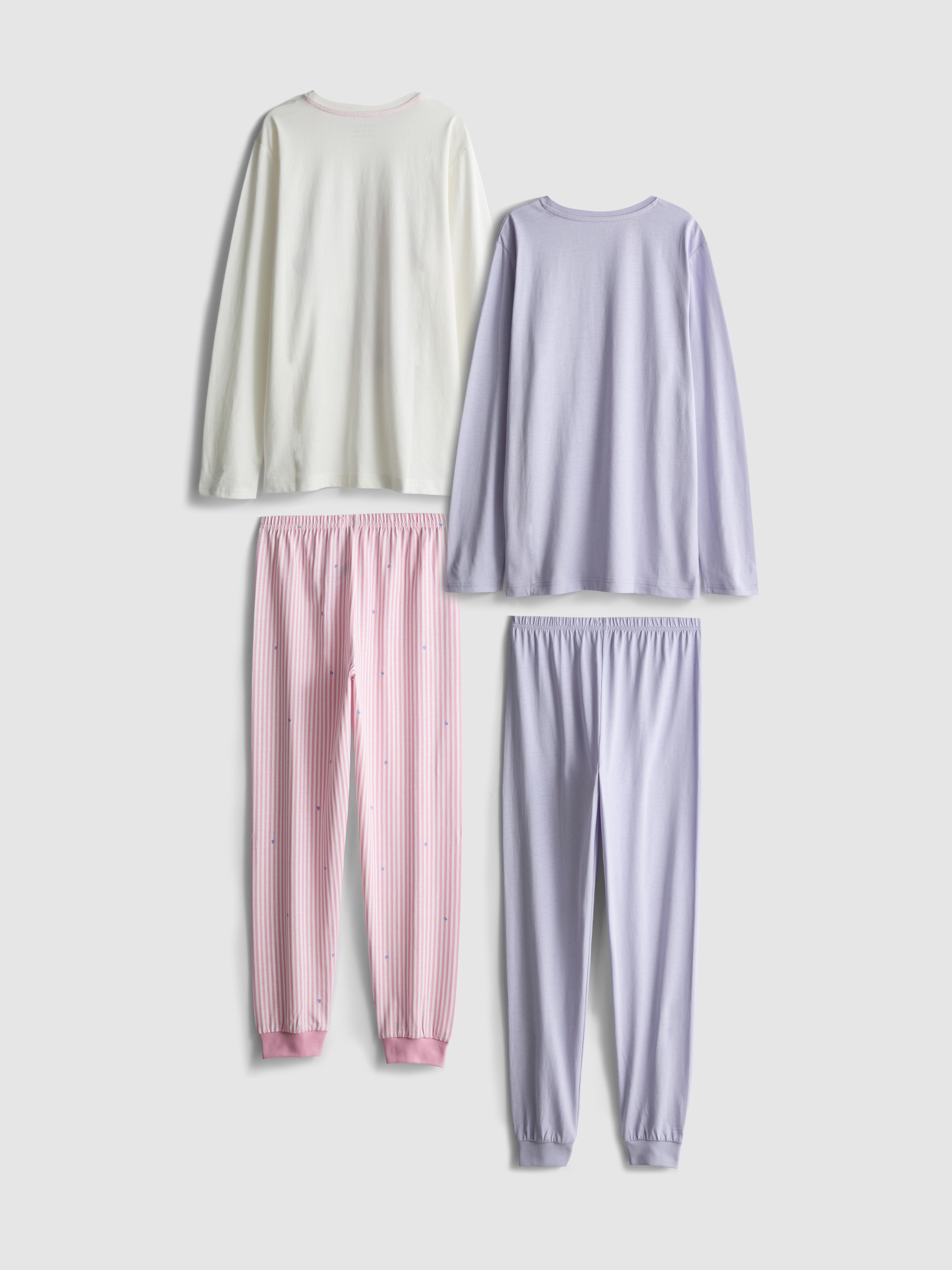 Girls Pink 7-15yrs | 2pk Heart Locket Graphic Pyjamas | Primark