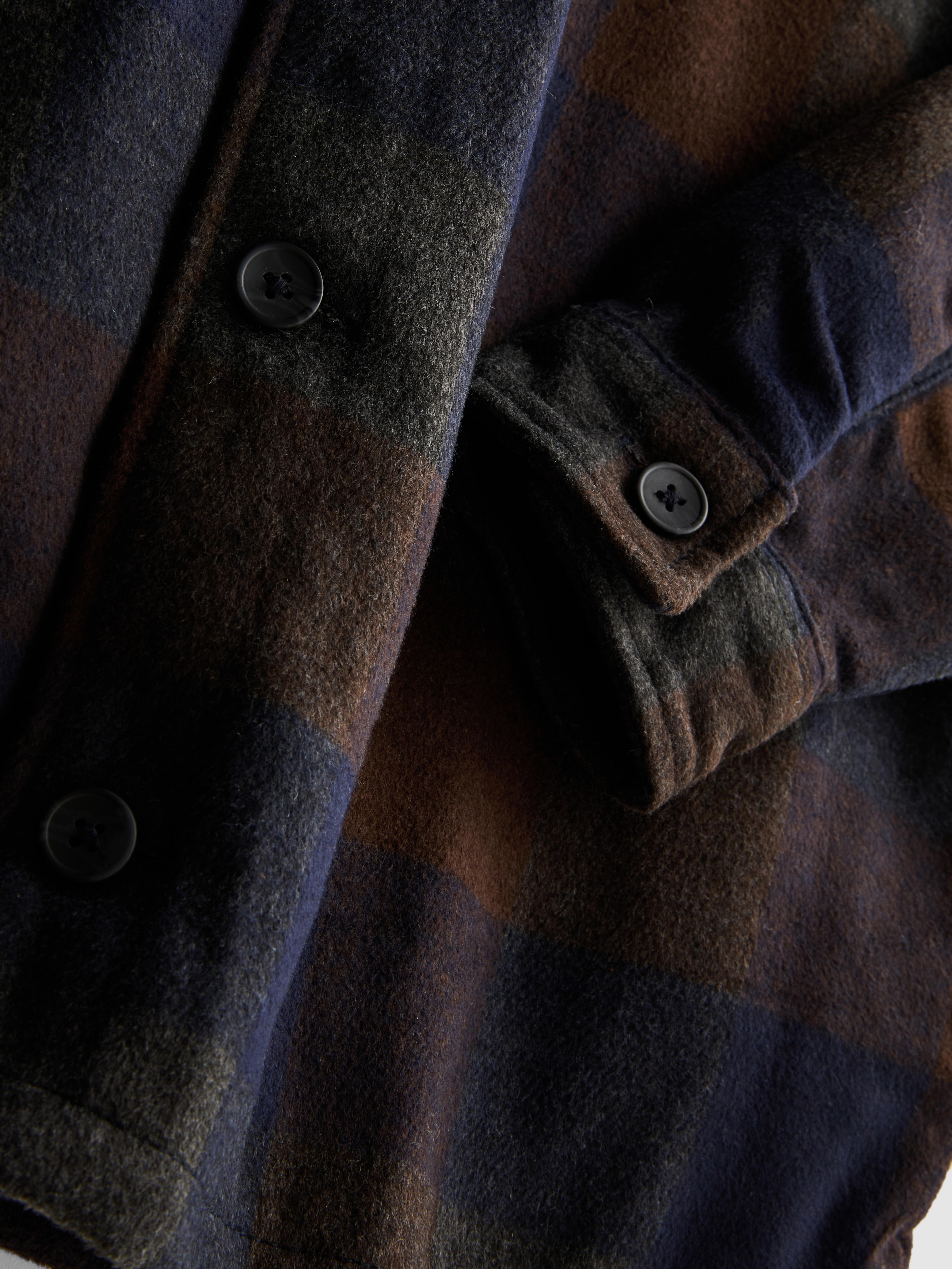 Men's Burgundy Check Shacket | Primark