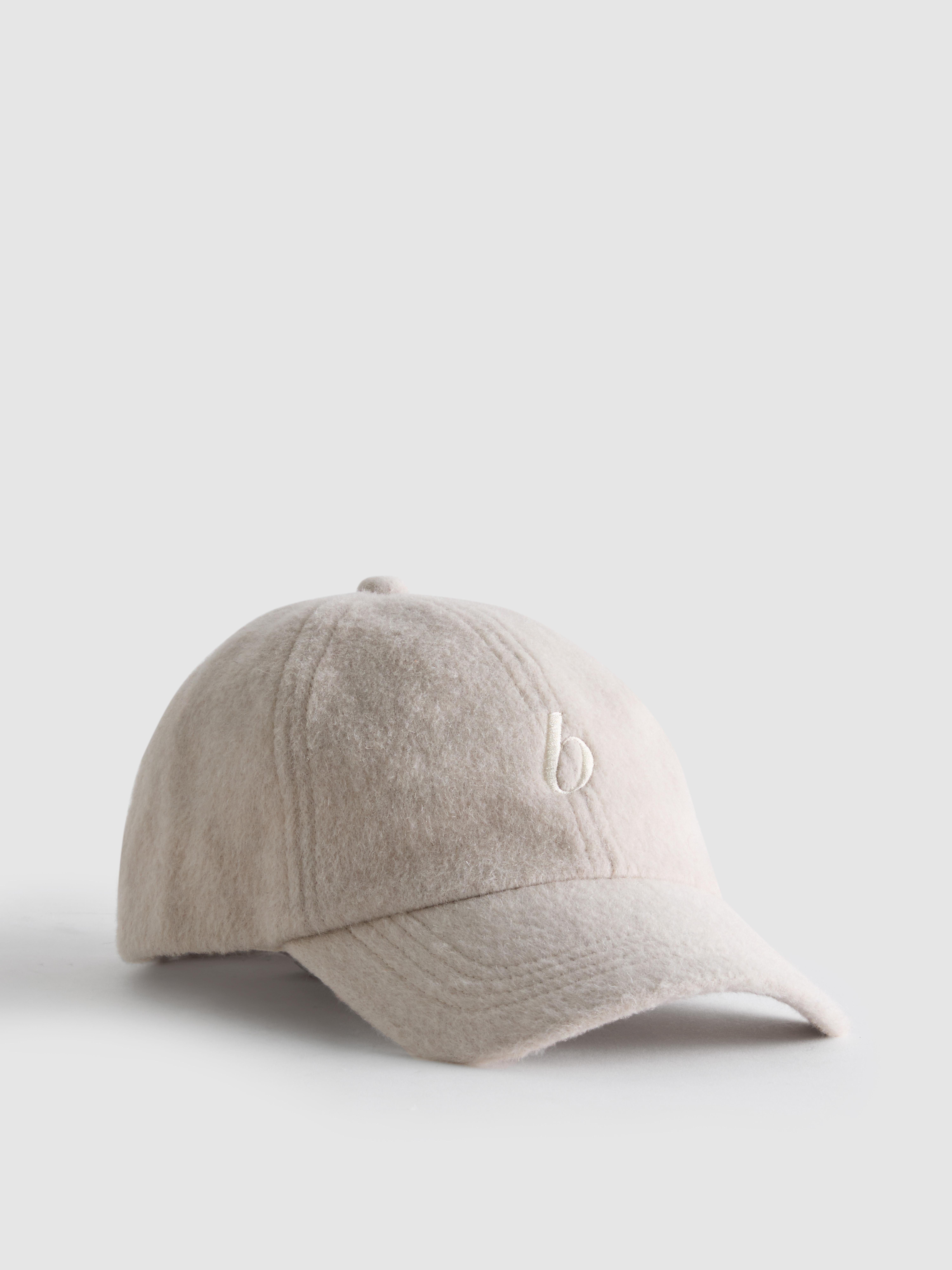 Casquette de baseball en laine mélangée à initiale - Écru - Femme | Primark