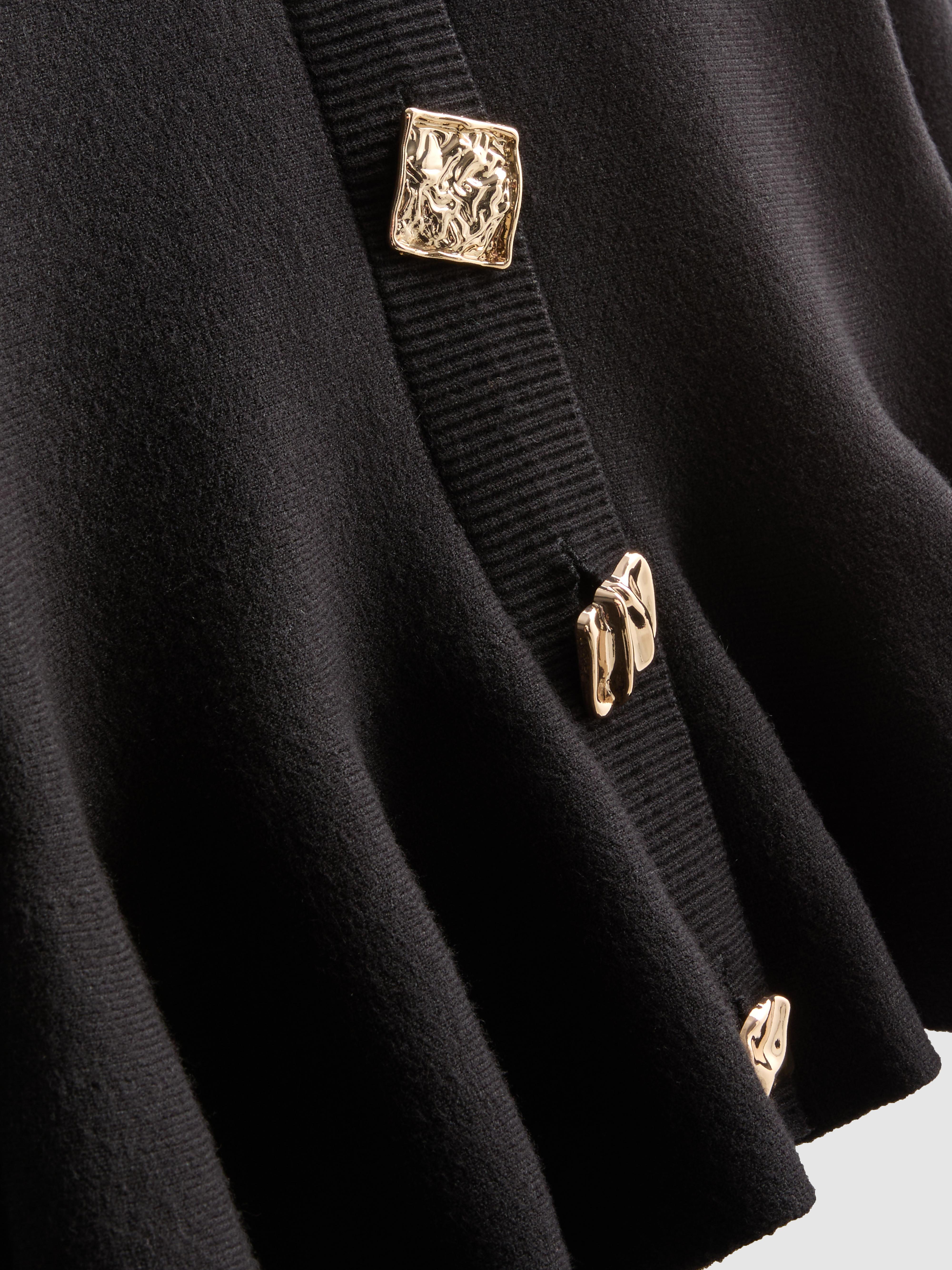 Womens Black Peplum V-Neck Cardigan | Primark