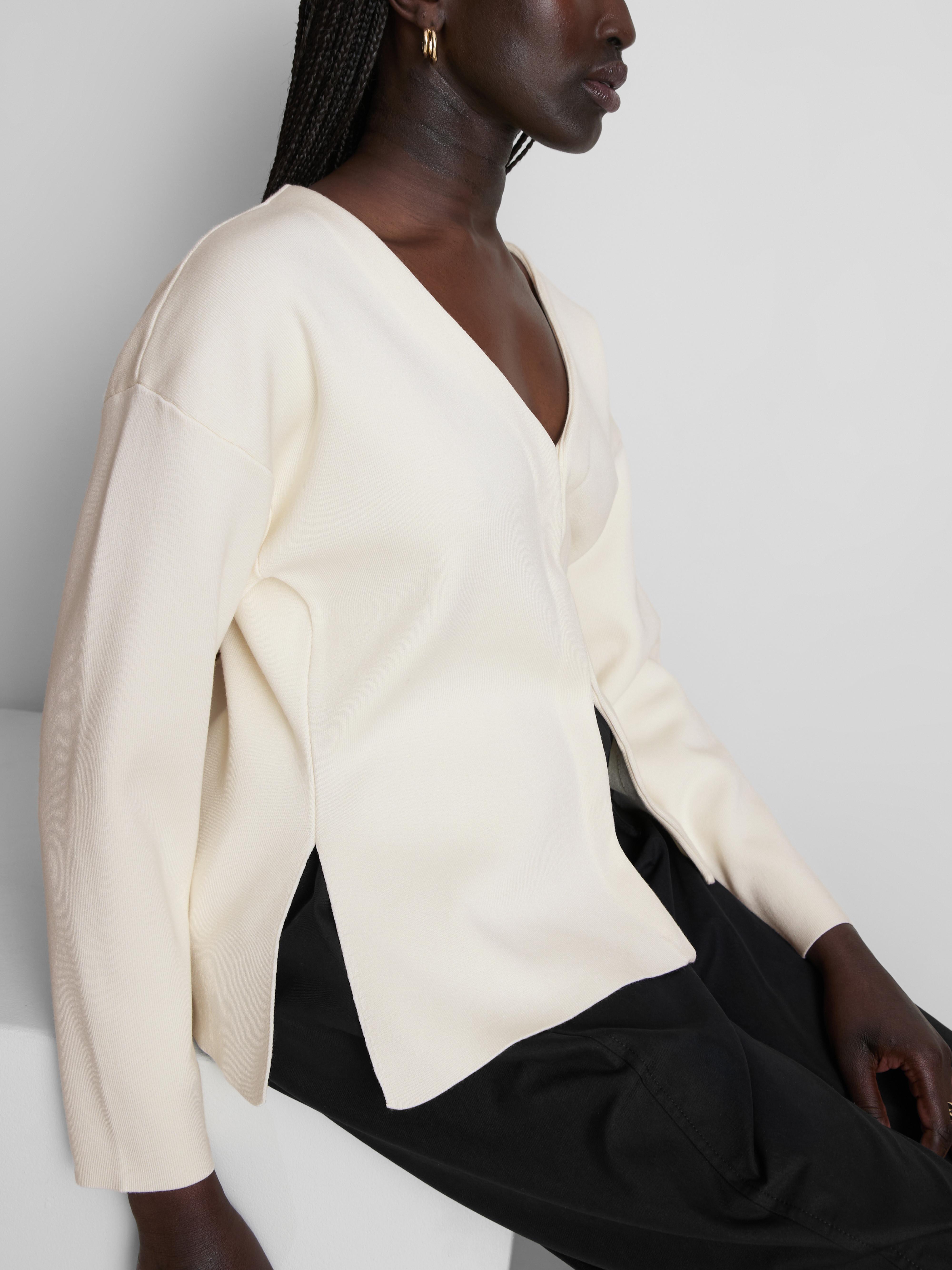 Women's Ivory Sculpted V-Neck Cardigan | Primark