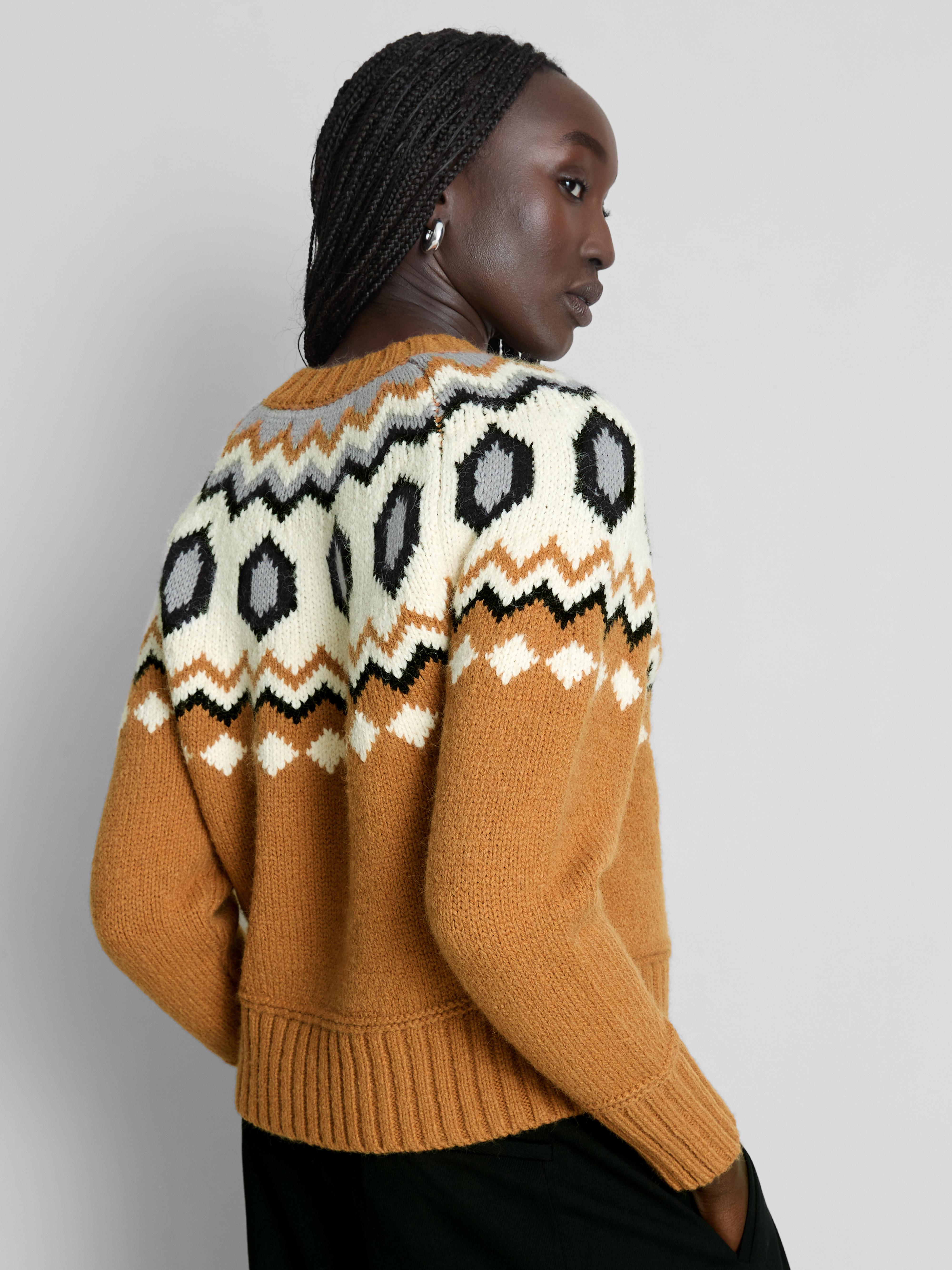 Women's Mustard Fair Isle Sweater | Primark