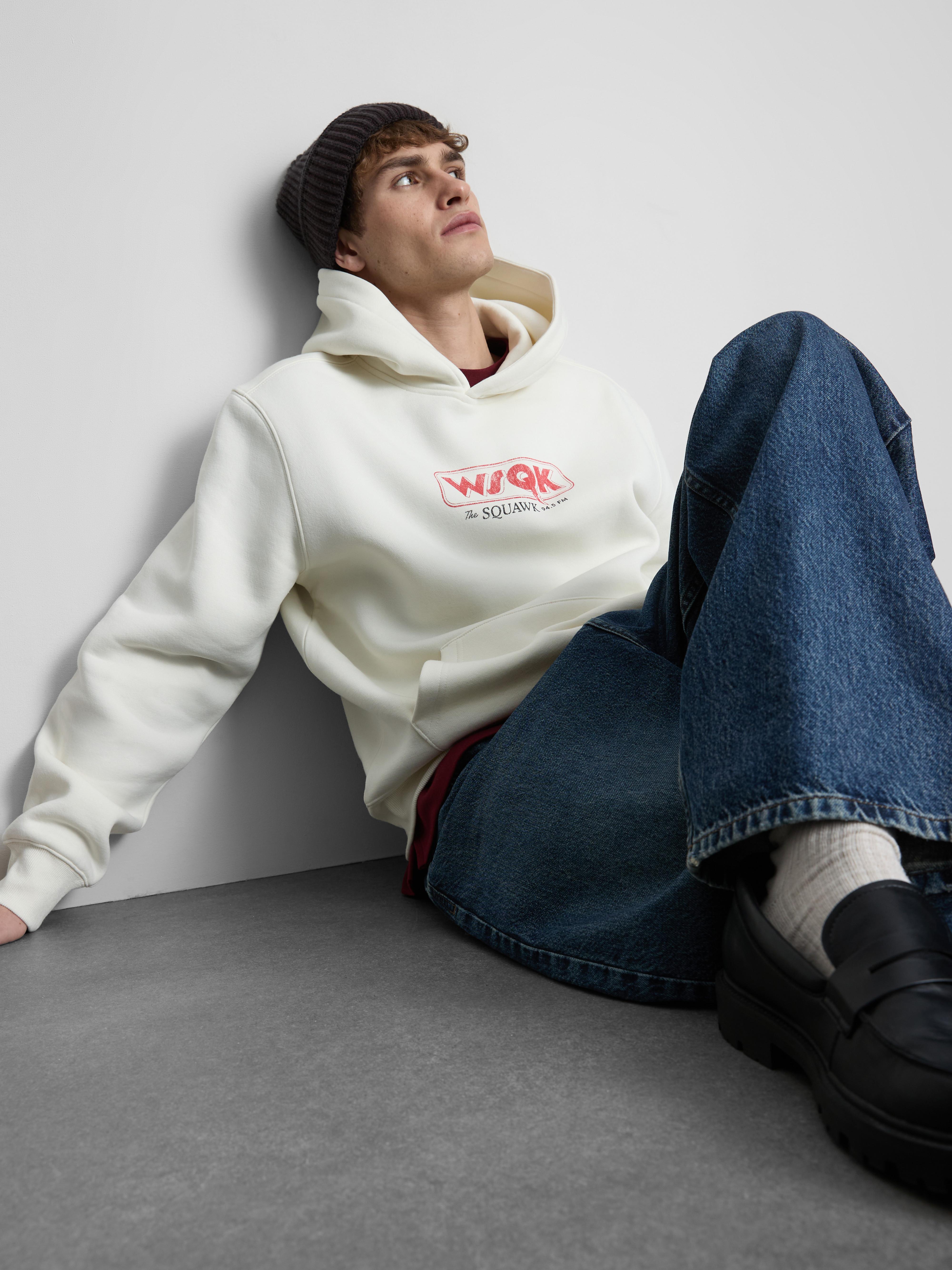 Sweat à capuche oversize à motif Stranger Things - Écru - Homme | Primark