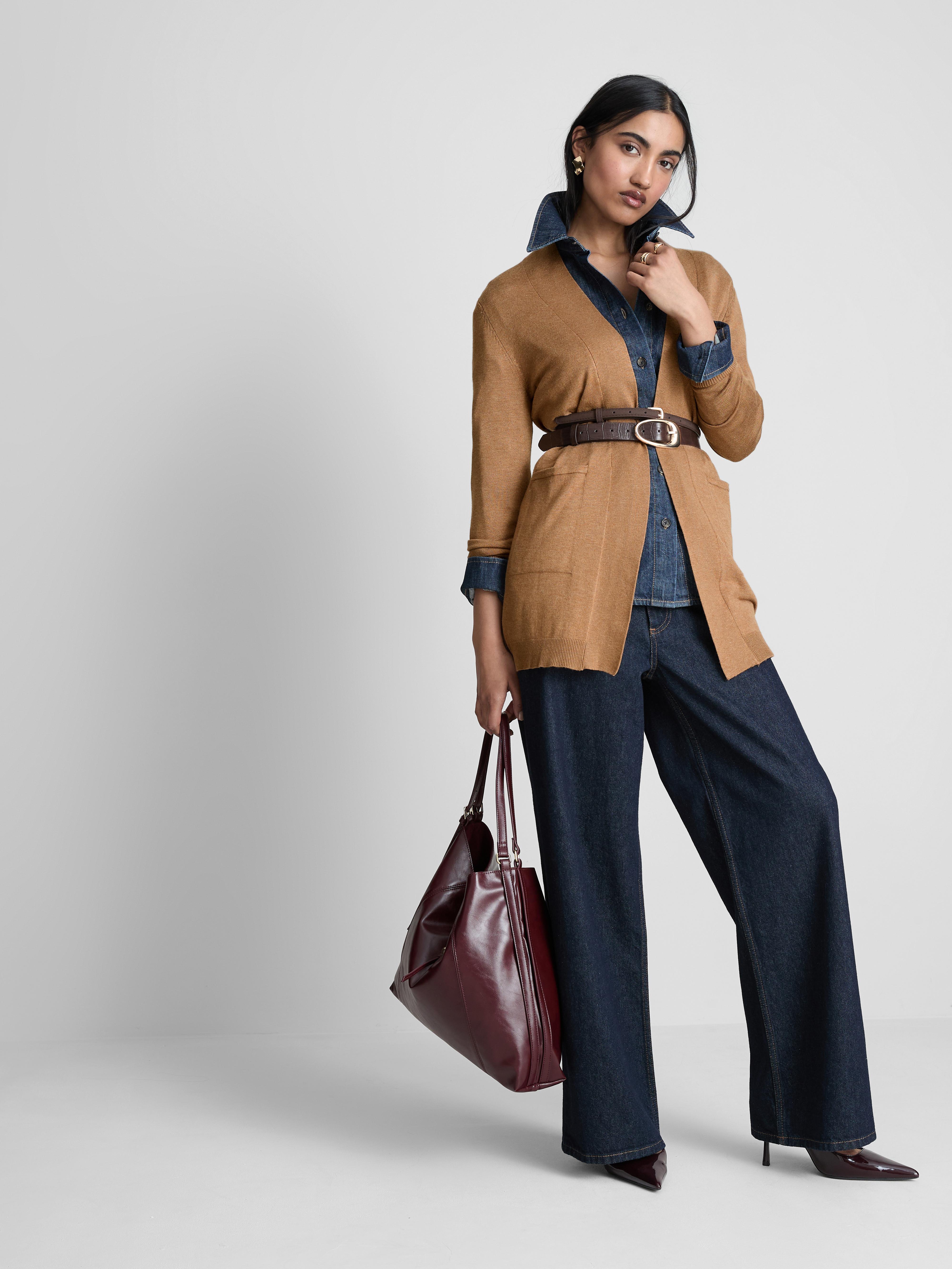 Longline Cardigans | Cotton & Knitted Long Length Cardigans for Women ...