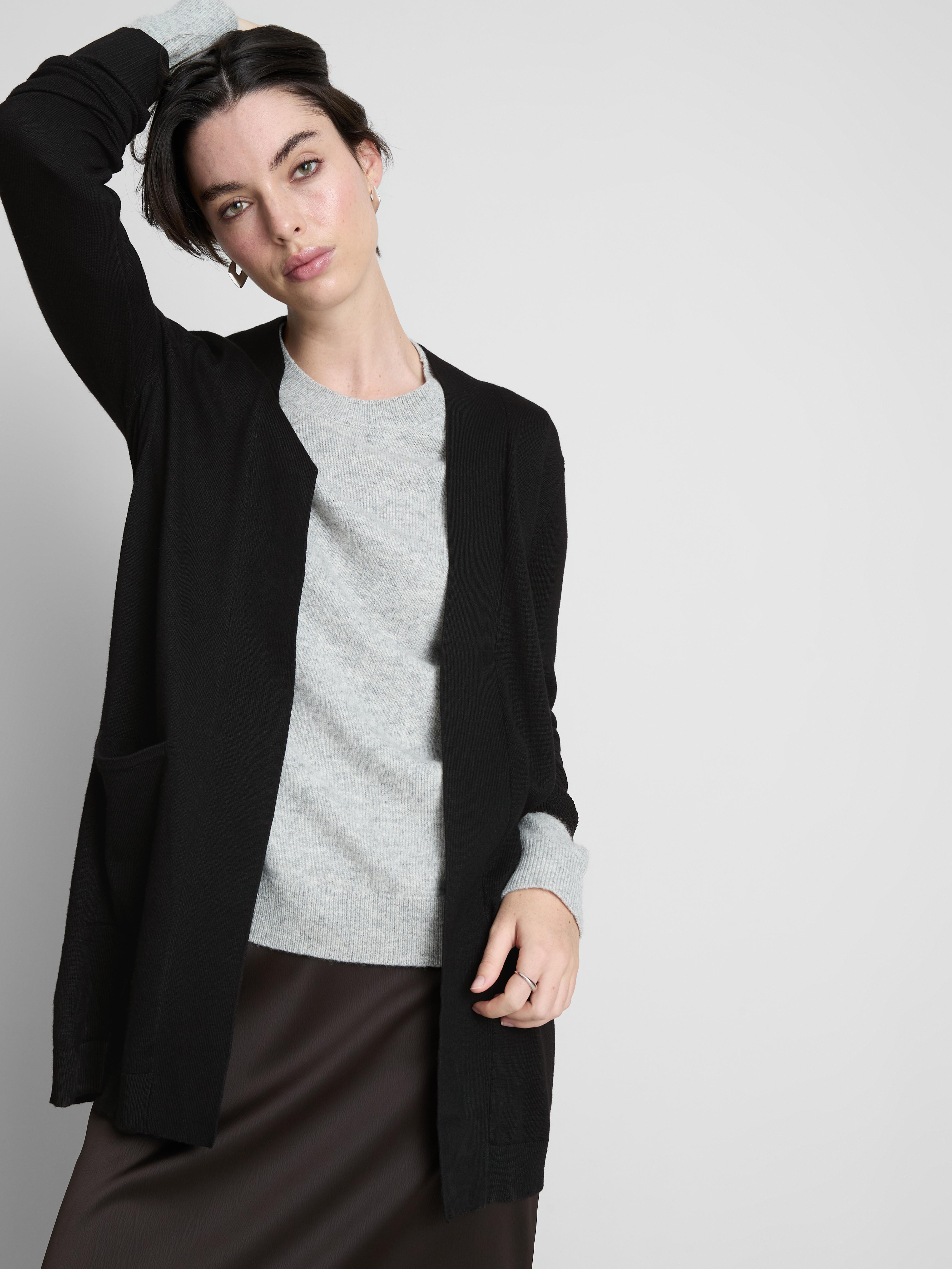 Longline Cardigans | Cotton & Knitted Long Length Cardigans for Women ...