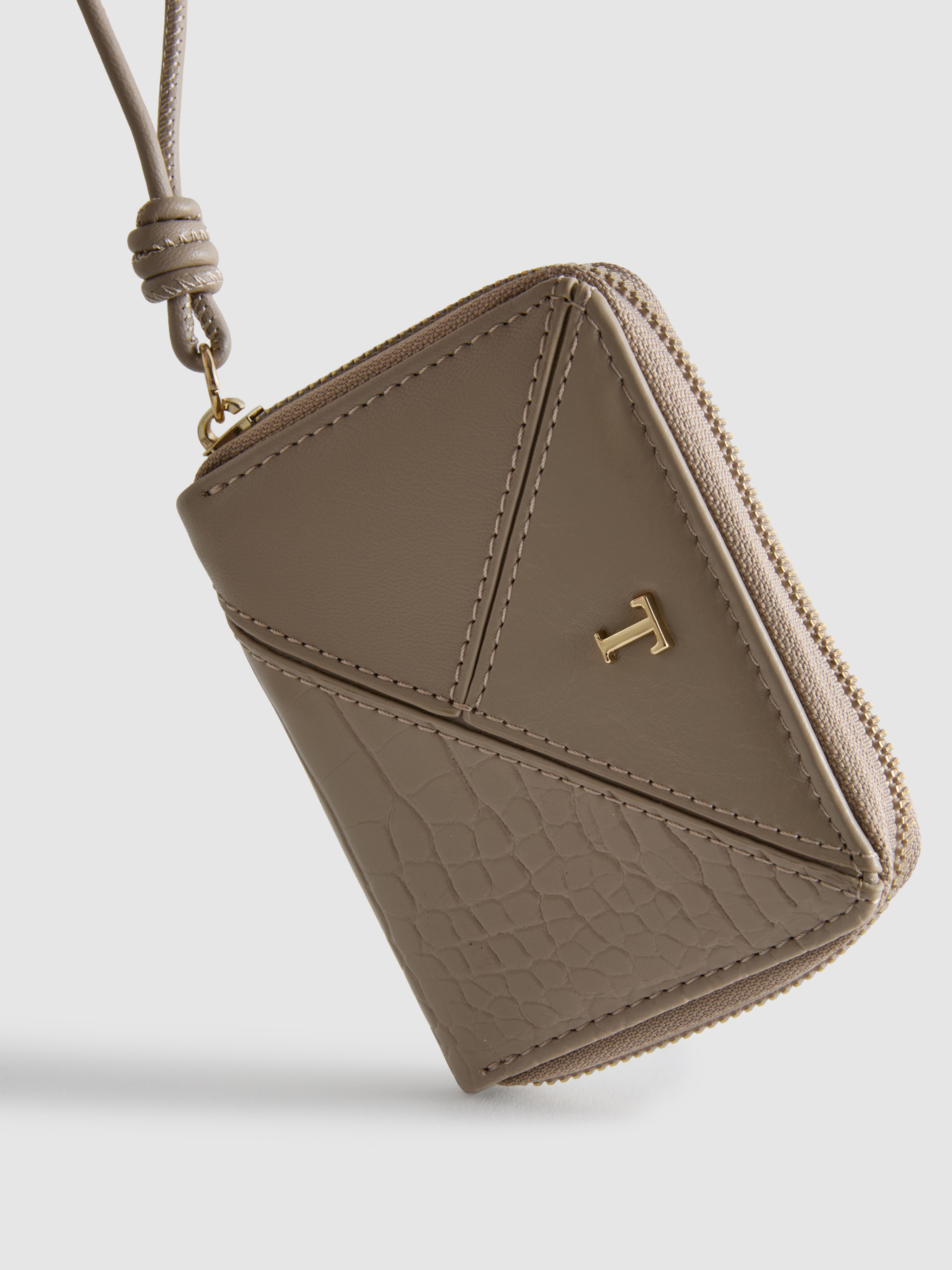 Women's Taupe Faux Leather Initial Purse | Primark