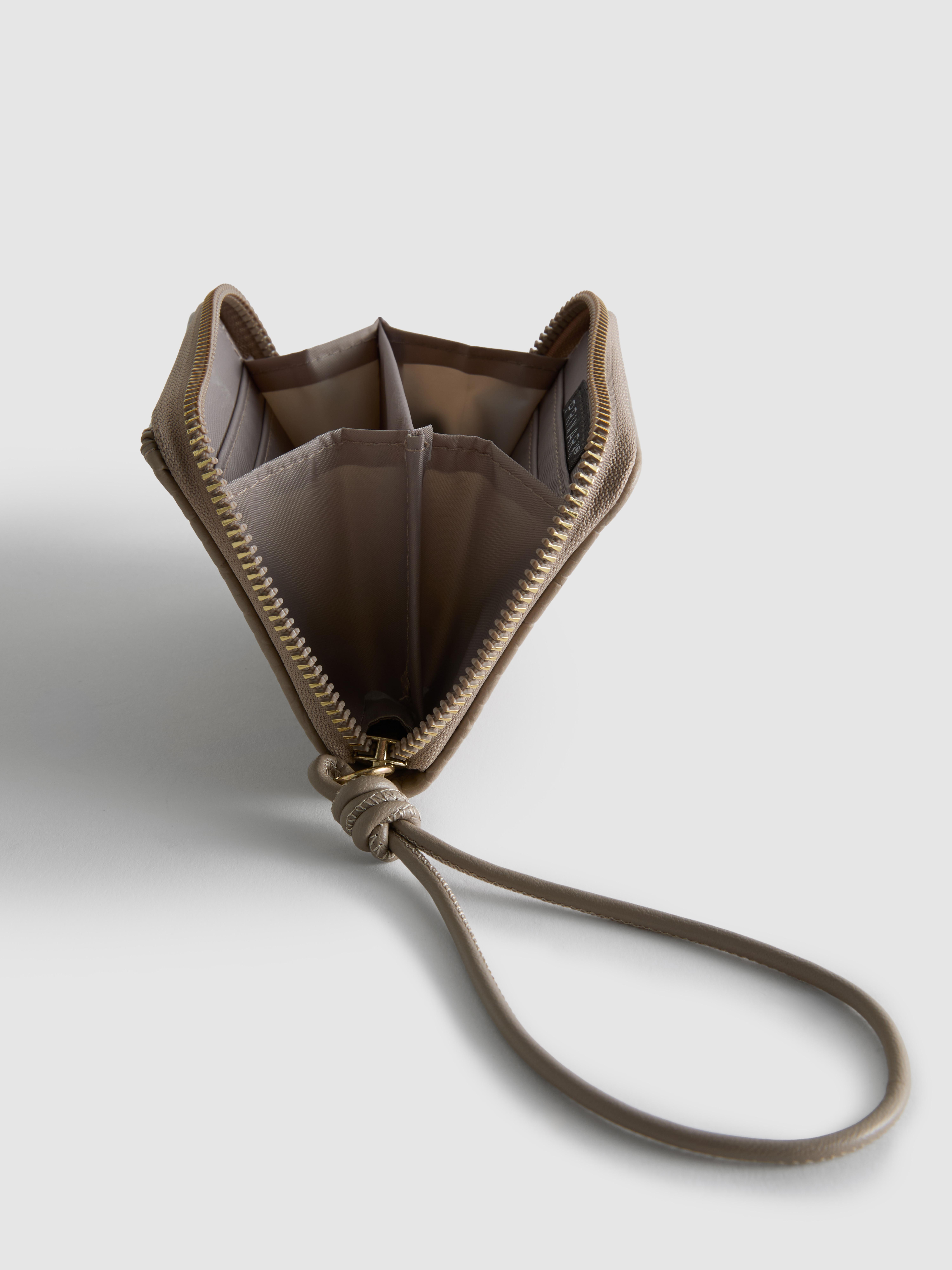 Women's Taupe Faux Leather Initial Purse | Primark